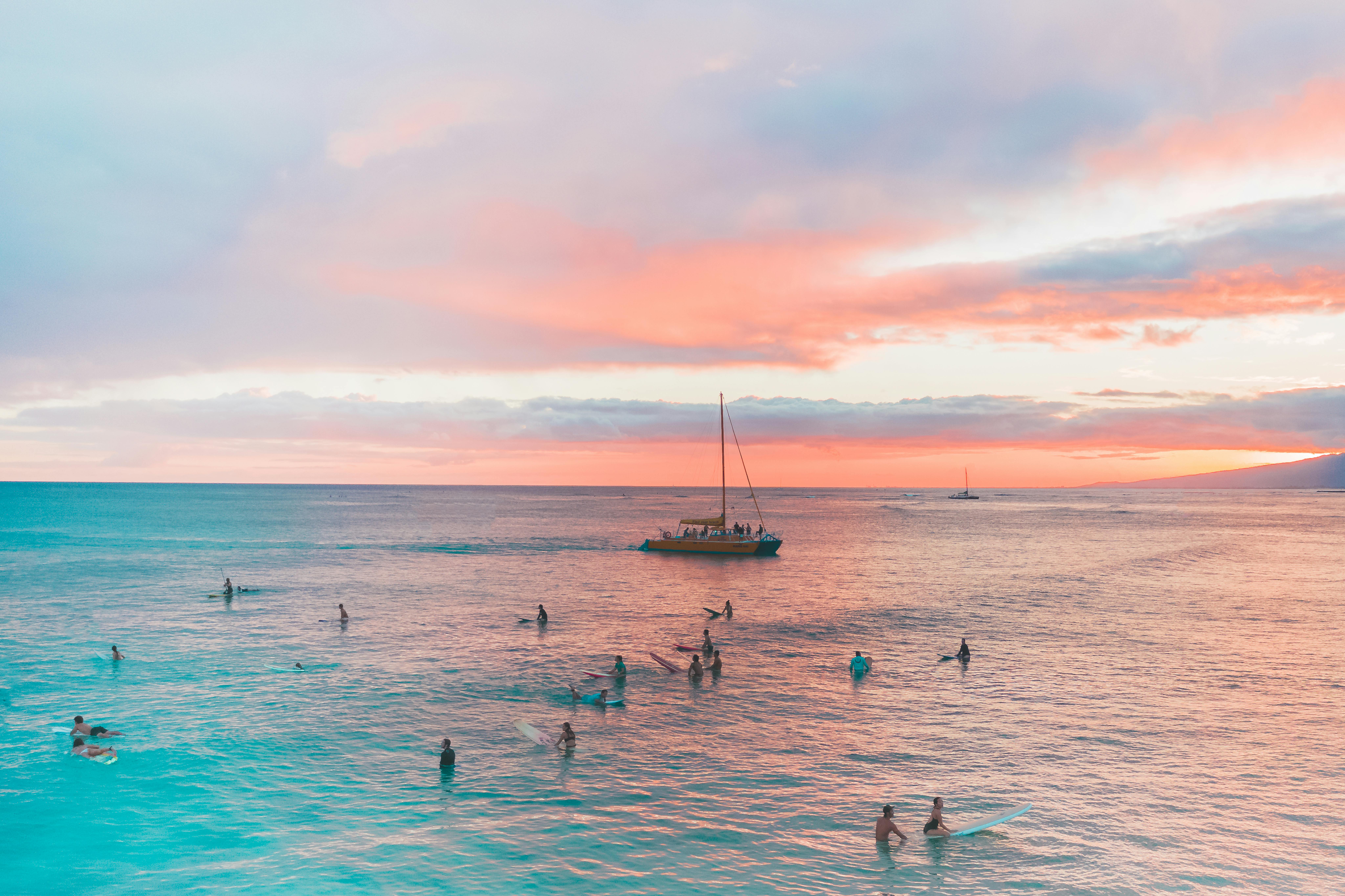 People Swimming on the Sea · Free Stock Photo