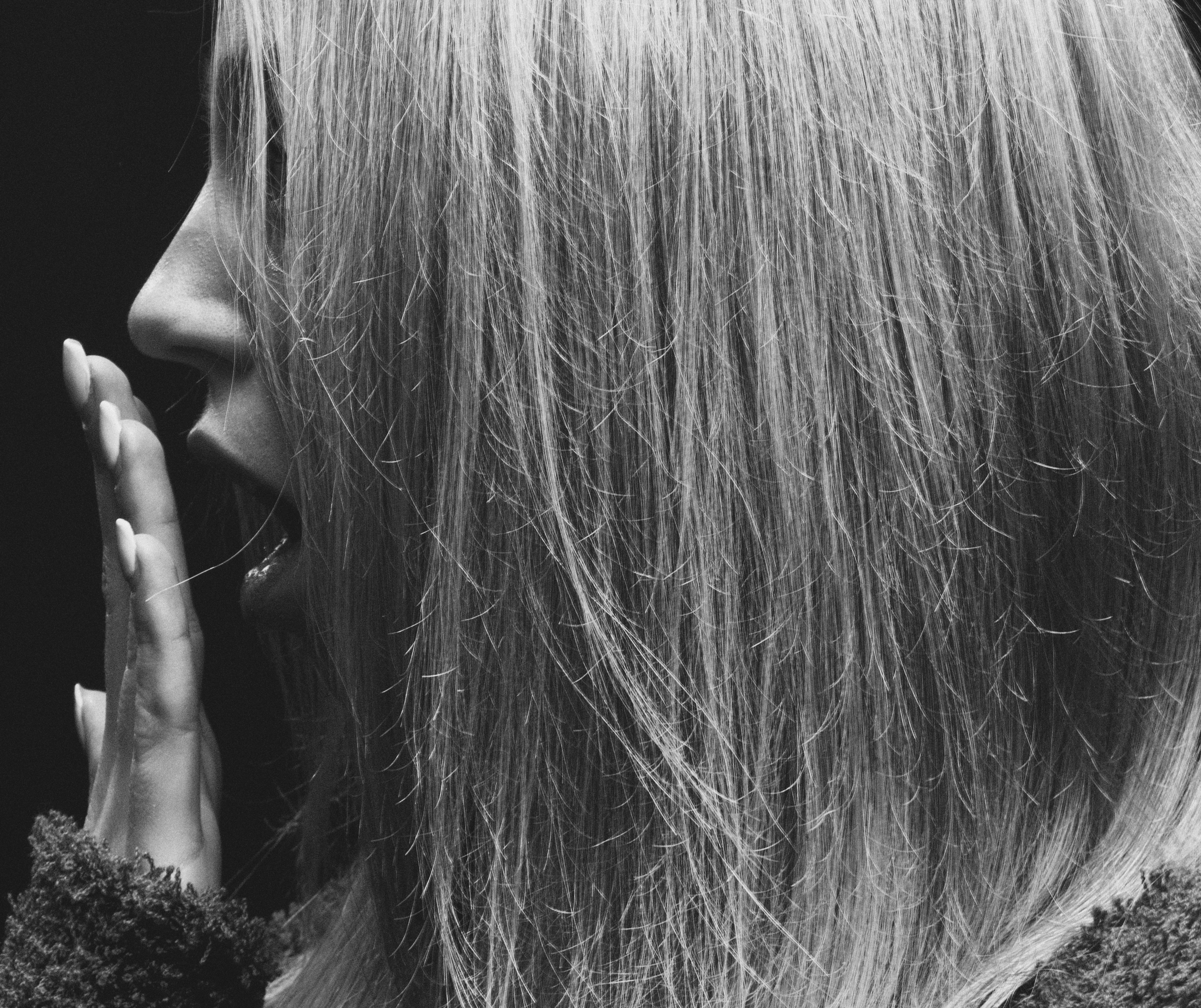 Side View Shot of a Woman Yawning · Free Stock Photo