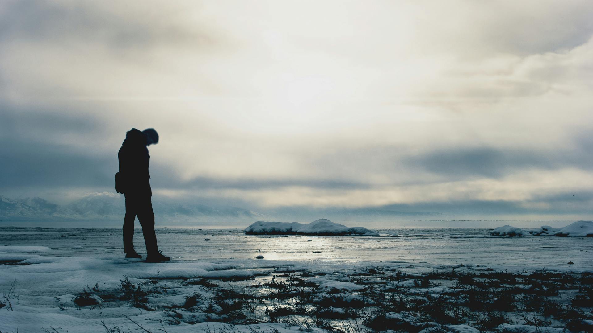 Free stock photo of clouds, melancholy, person
