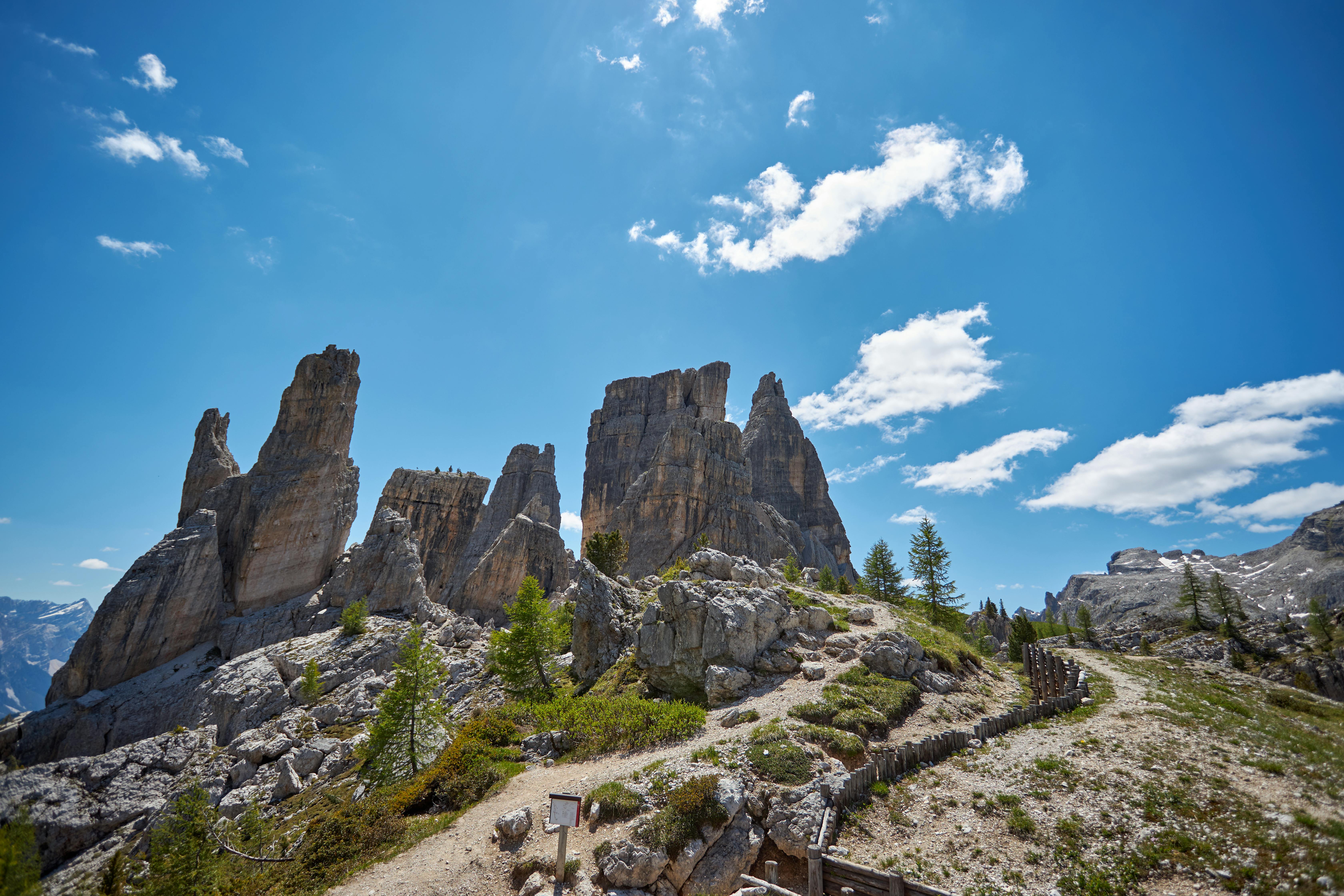 Cinque Torri Rock Formation in Dolomites, Italy · Free Stock Photo
