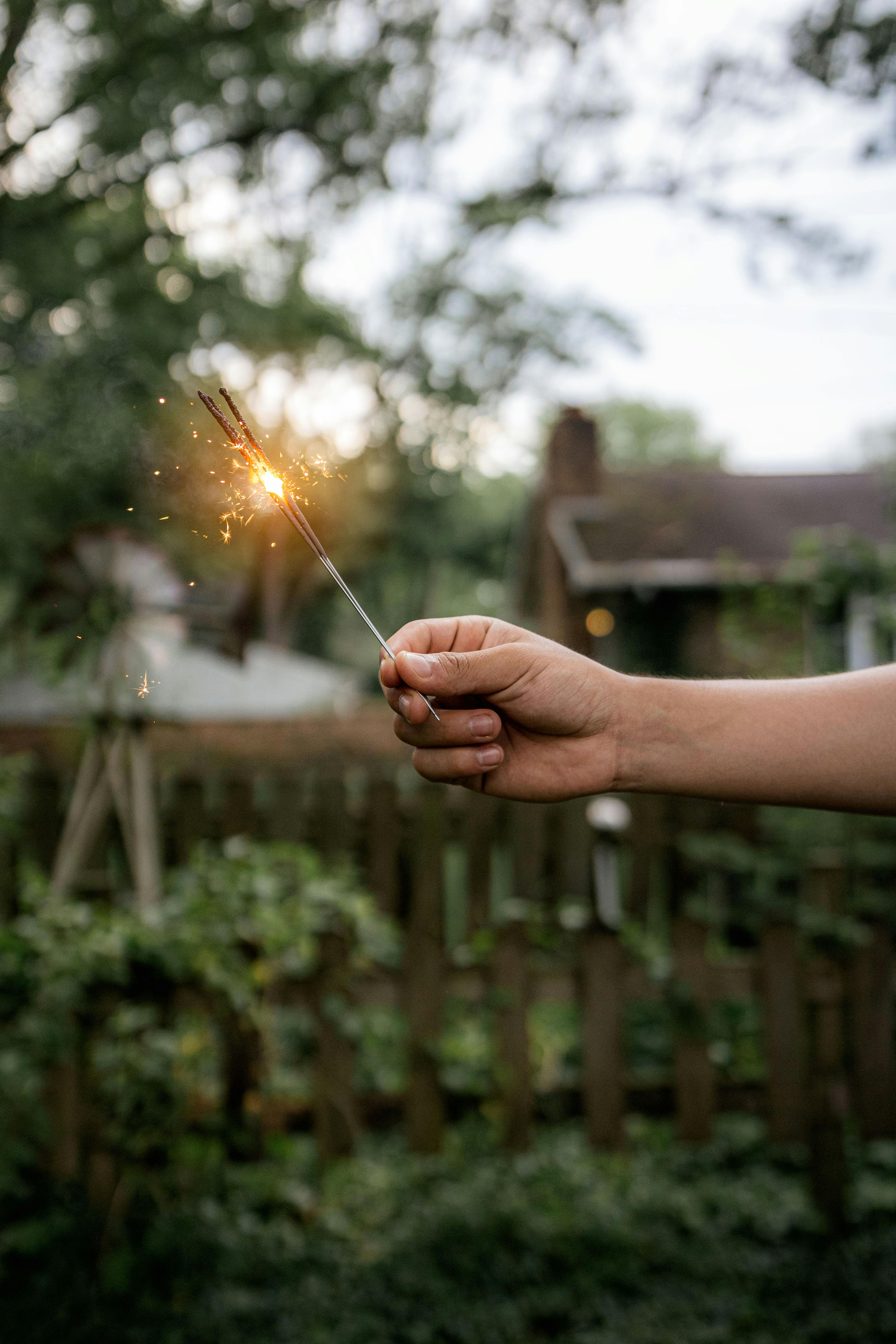 A Hand Holding Sparkler · Free Stock Photo