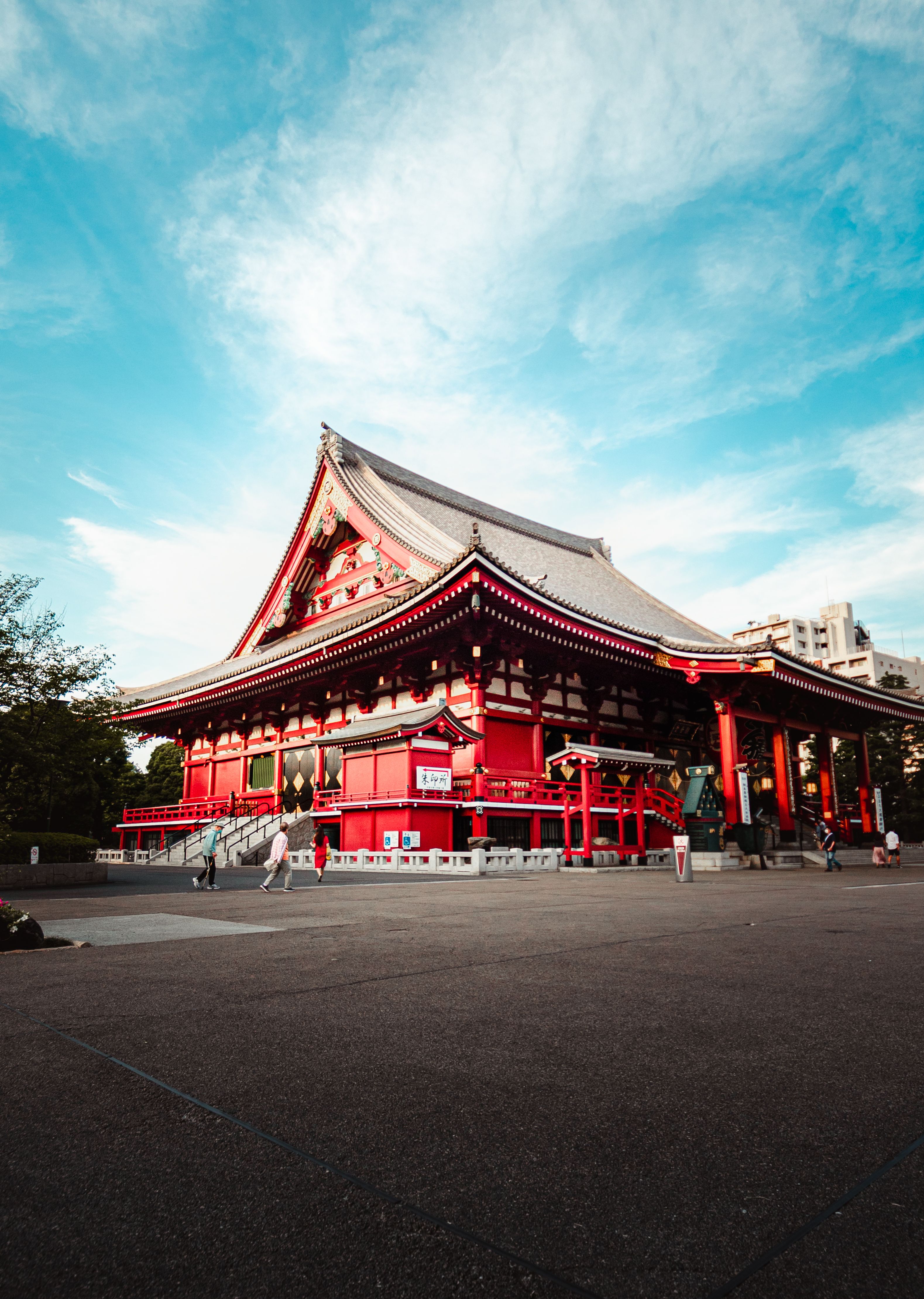 Red Buddhist Temple Under Blue Sky · Free Stock Photo