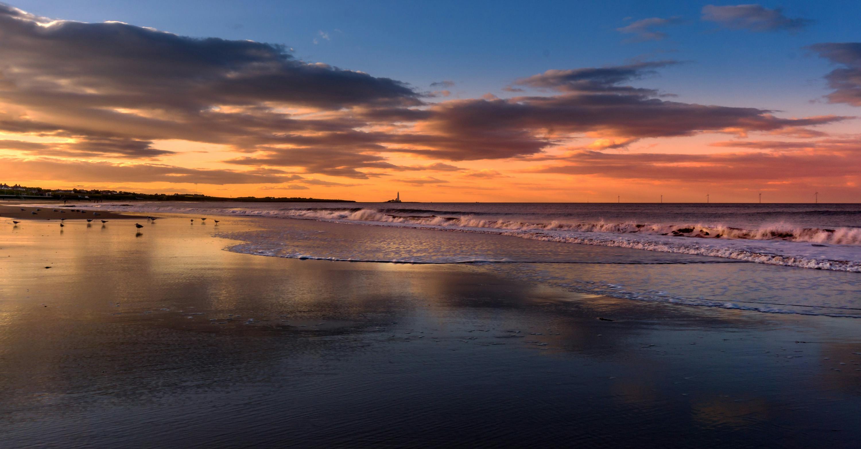 Seascape at Sunset · Free Stock Photo