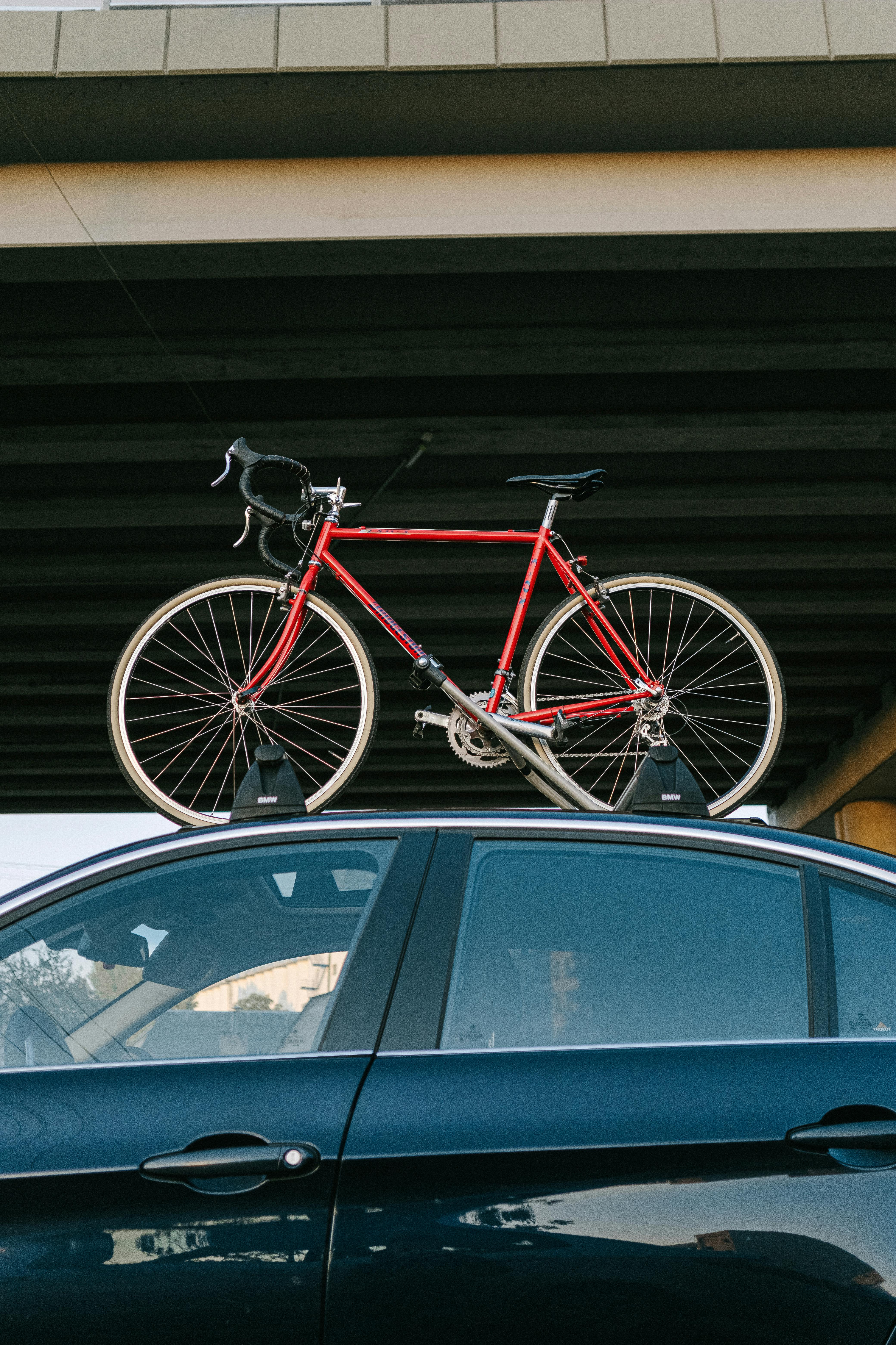 Bicycle Racks on a Sidewalk · Free Stock Photo