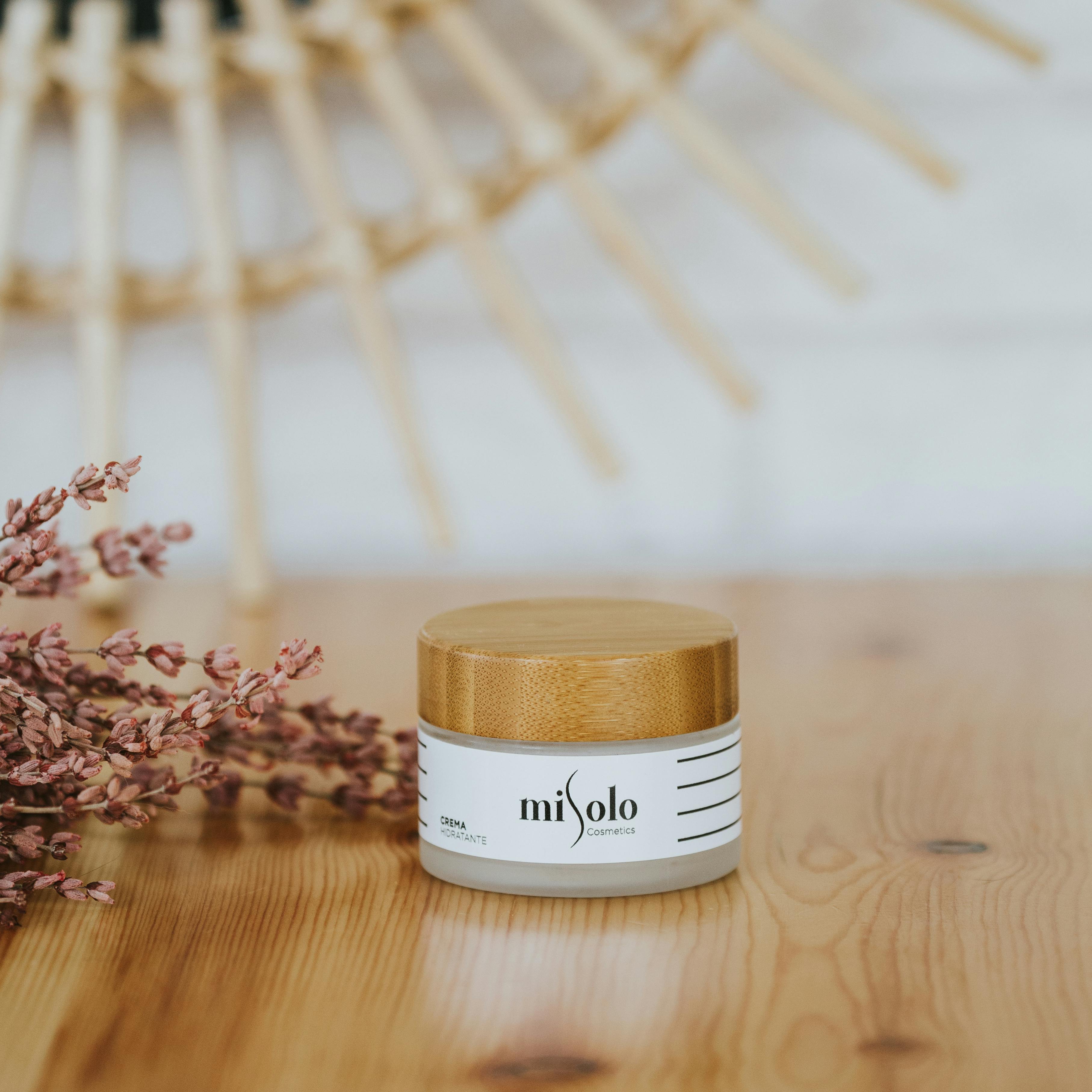 Misolo Nutrient Face Cream Lying on Wooden Table · Free Stock Photo