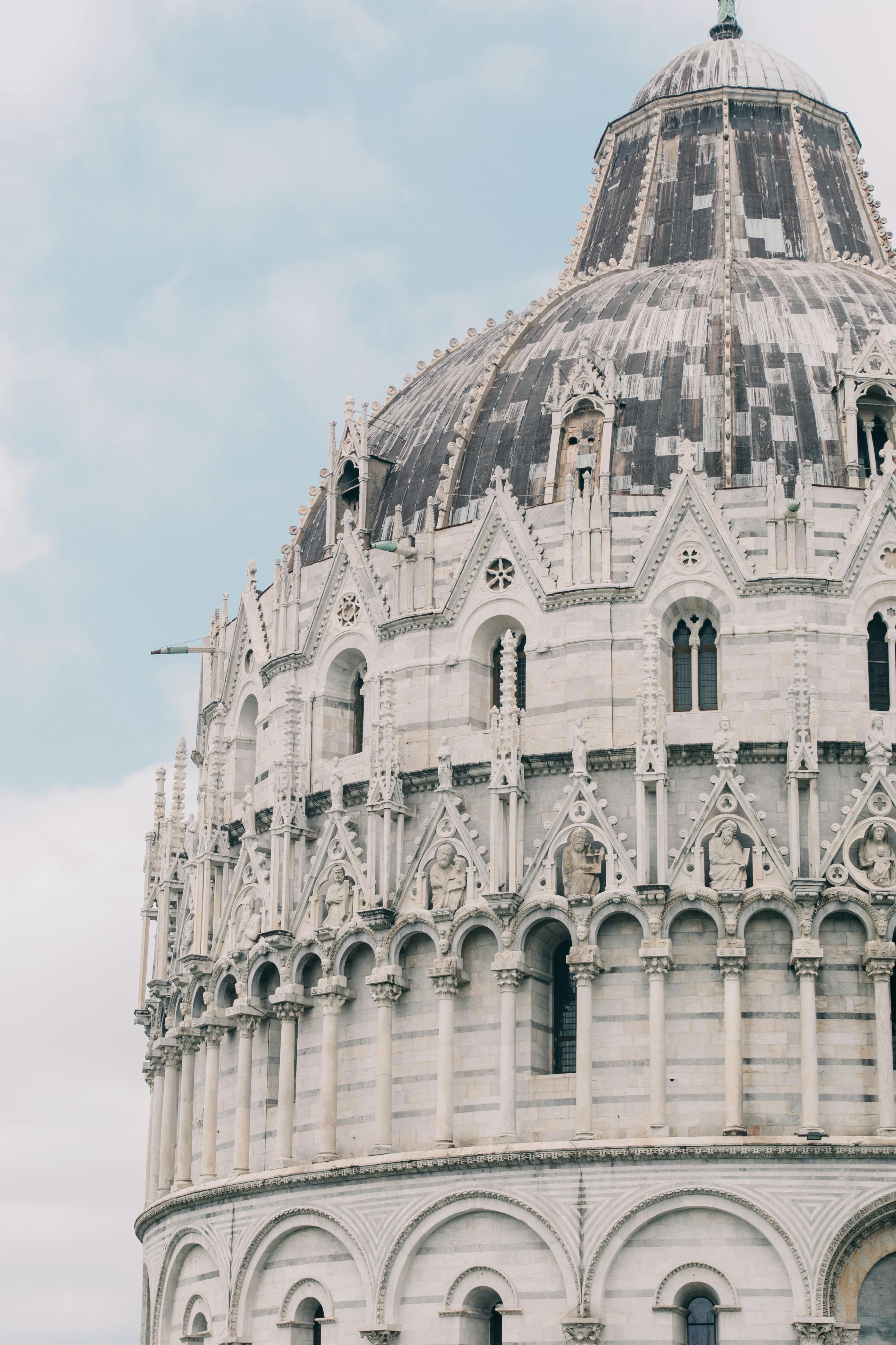 Exterior of old stone cathedral · Free Stock Photo