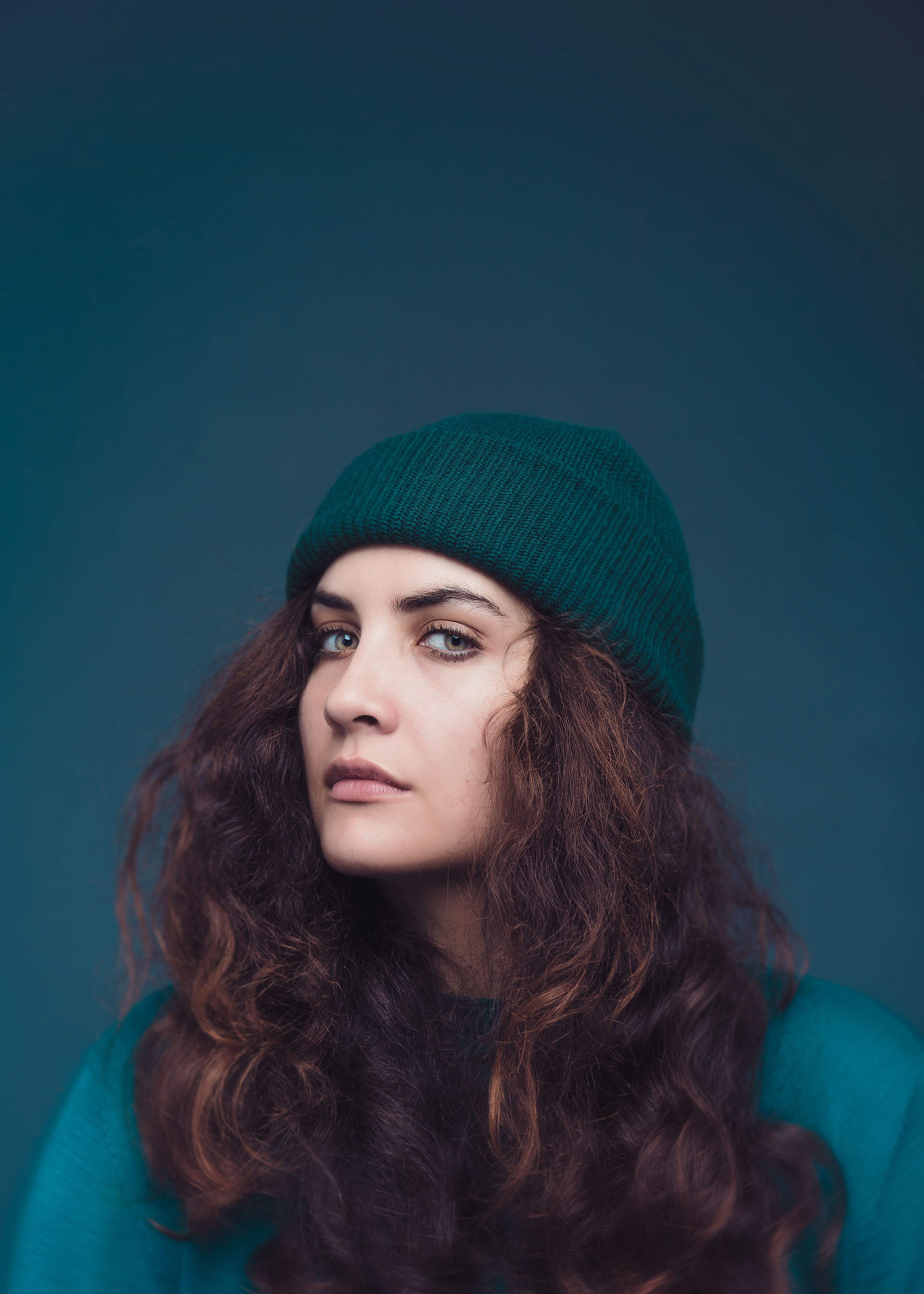 Portrait of Beautiful Woman Wearing Beanie · Free Stock Photo