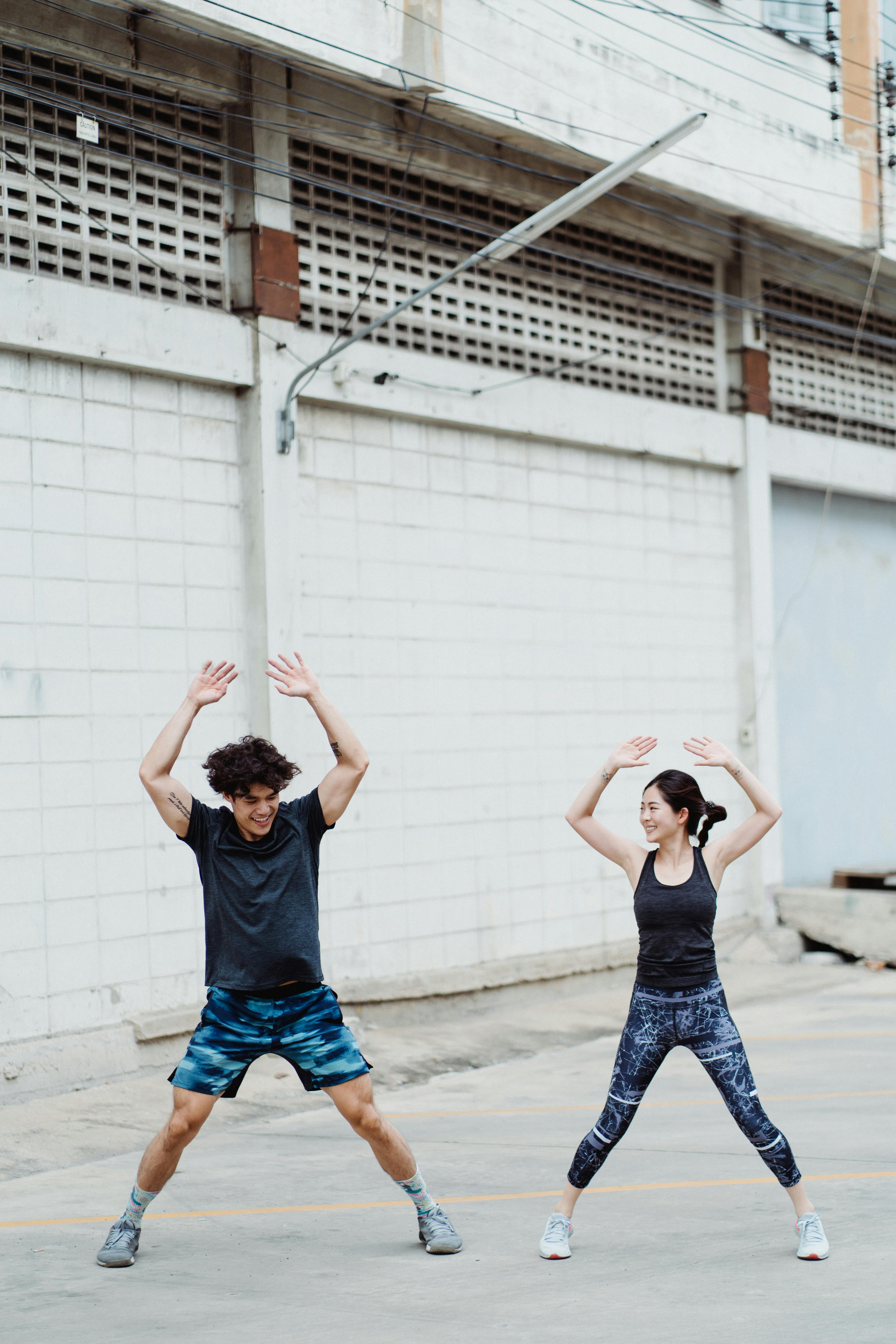A Couple Exercising Together · Free Stock Photo