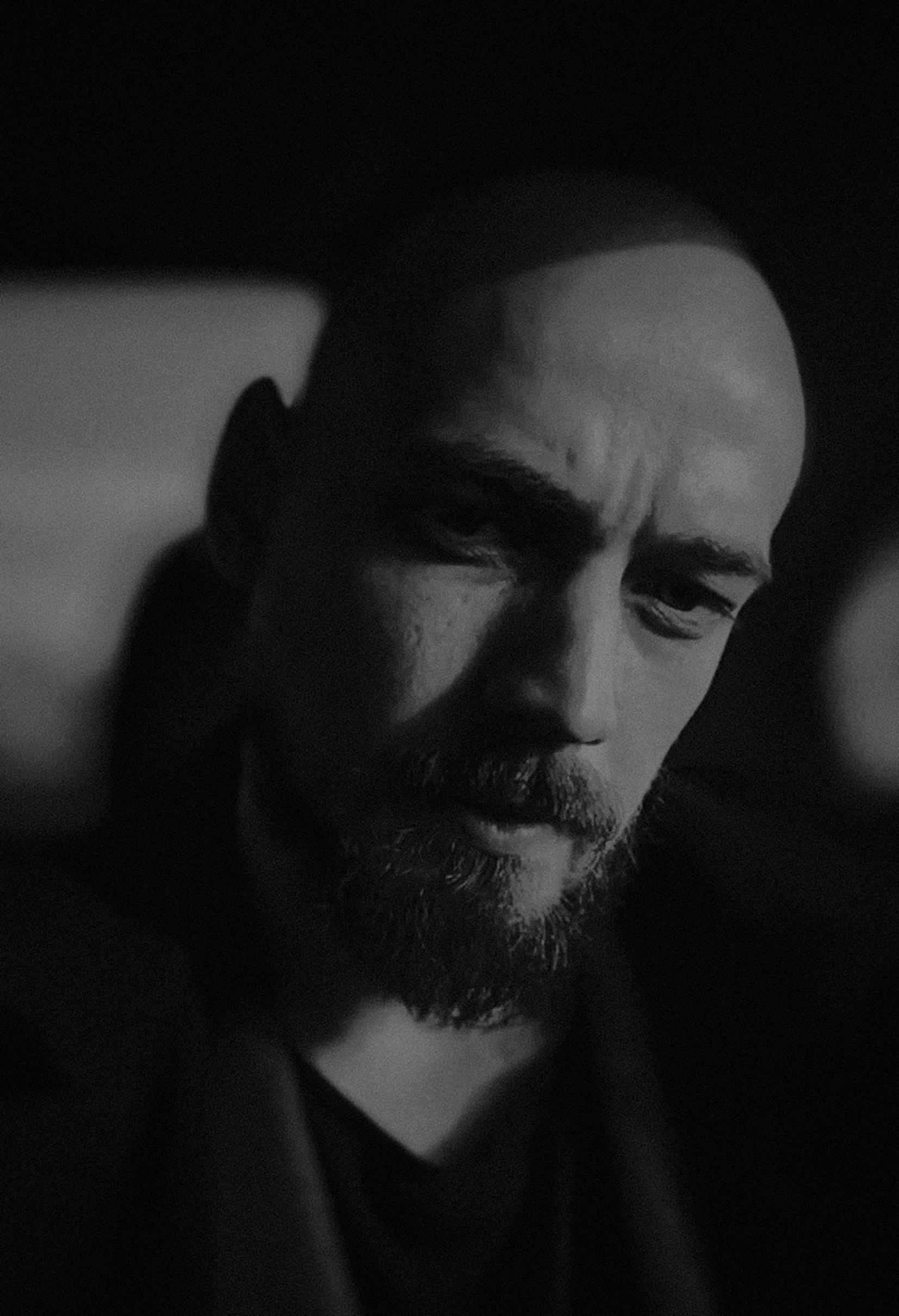 Grayscale Portrait of a Man · Free Stock Photo