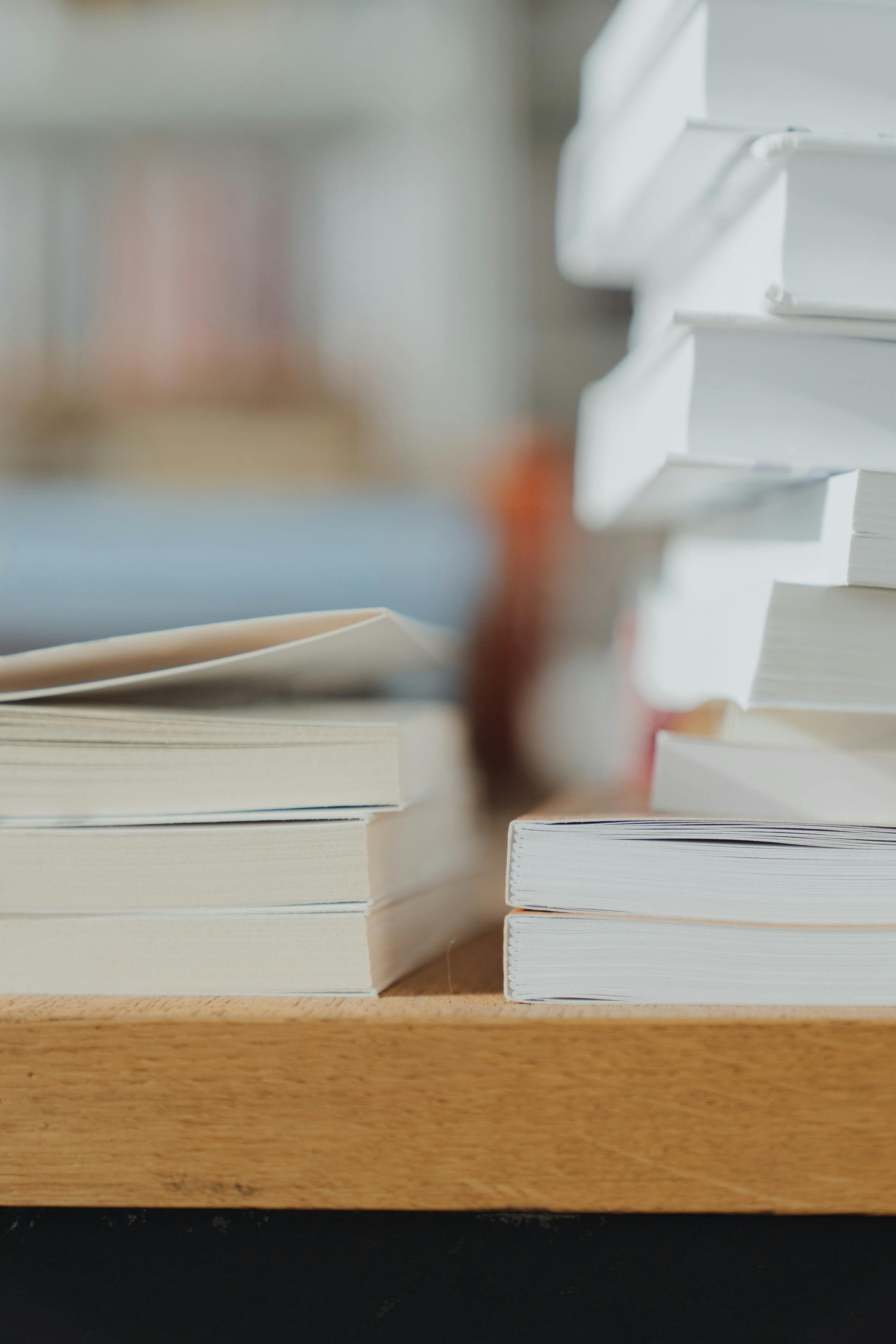 Close-Up Photo of Stack of Books · Free Stock Photo