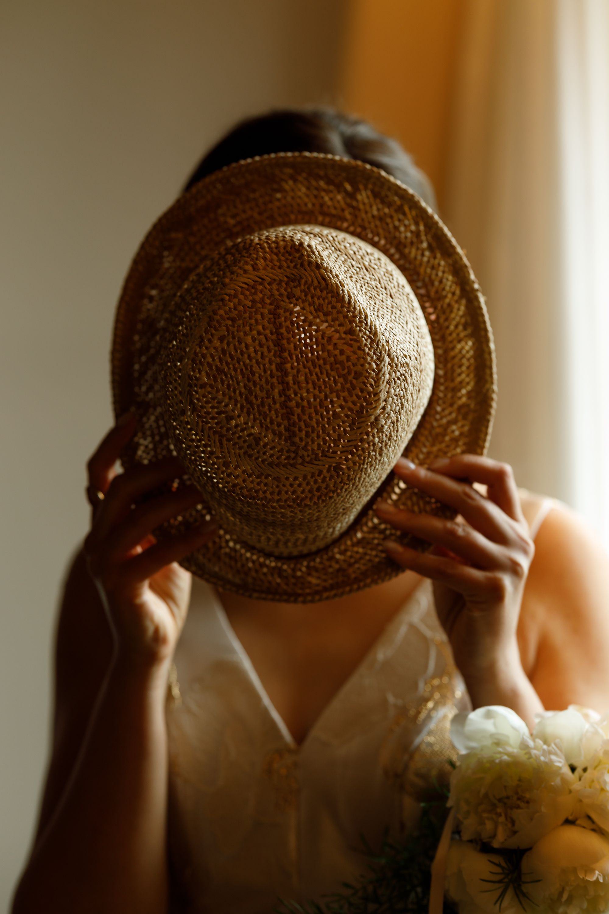 Person Covering Face with a Red Cloth · Free Stock Photo