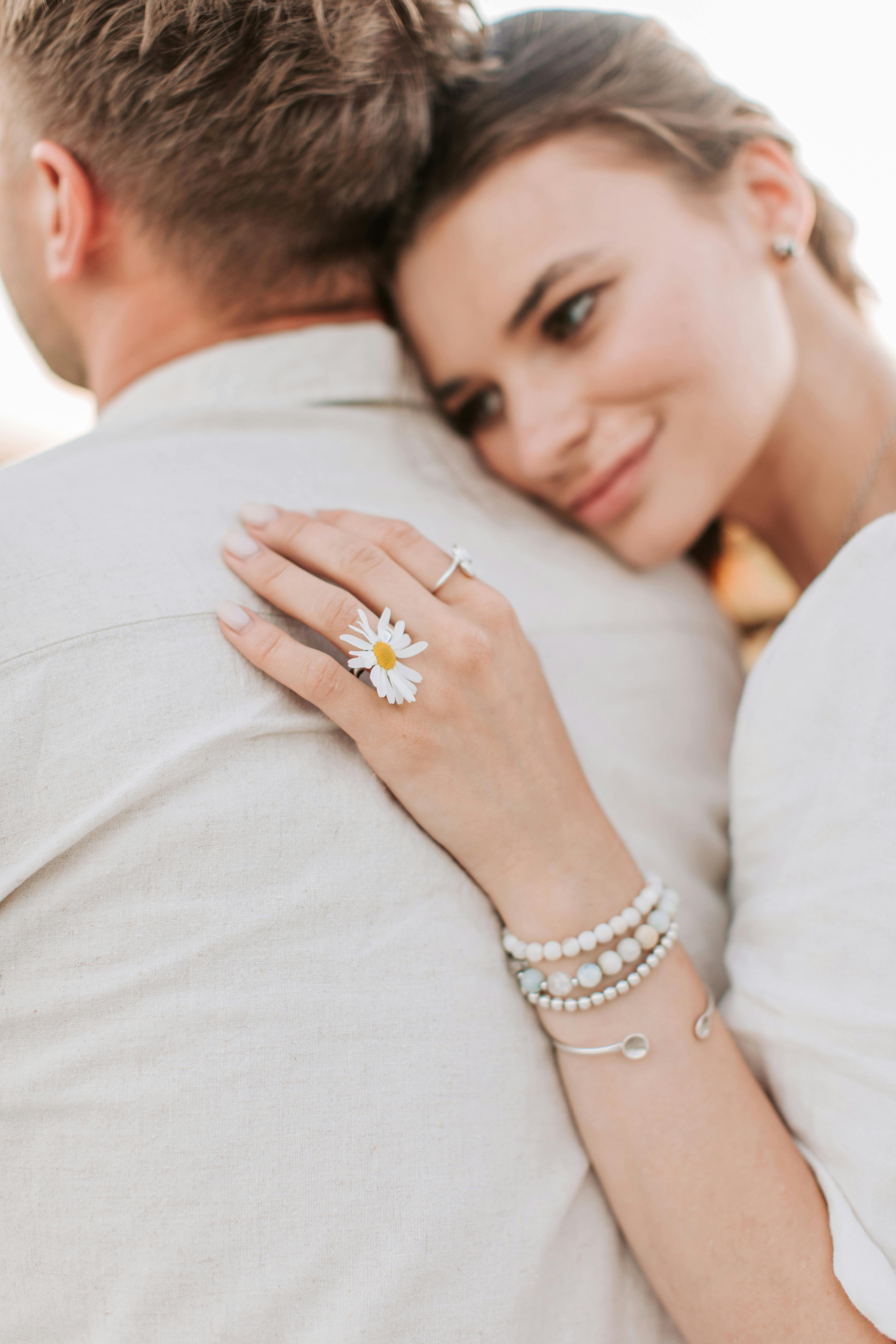 Woman Leaning On Man's Back · Free Stock Photo