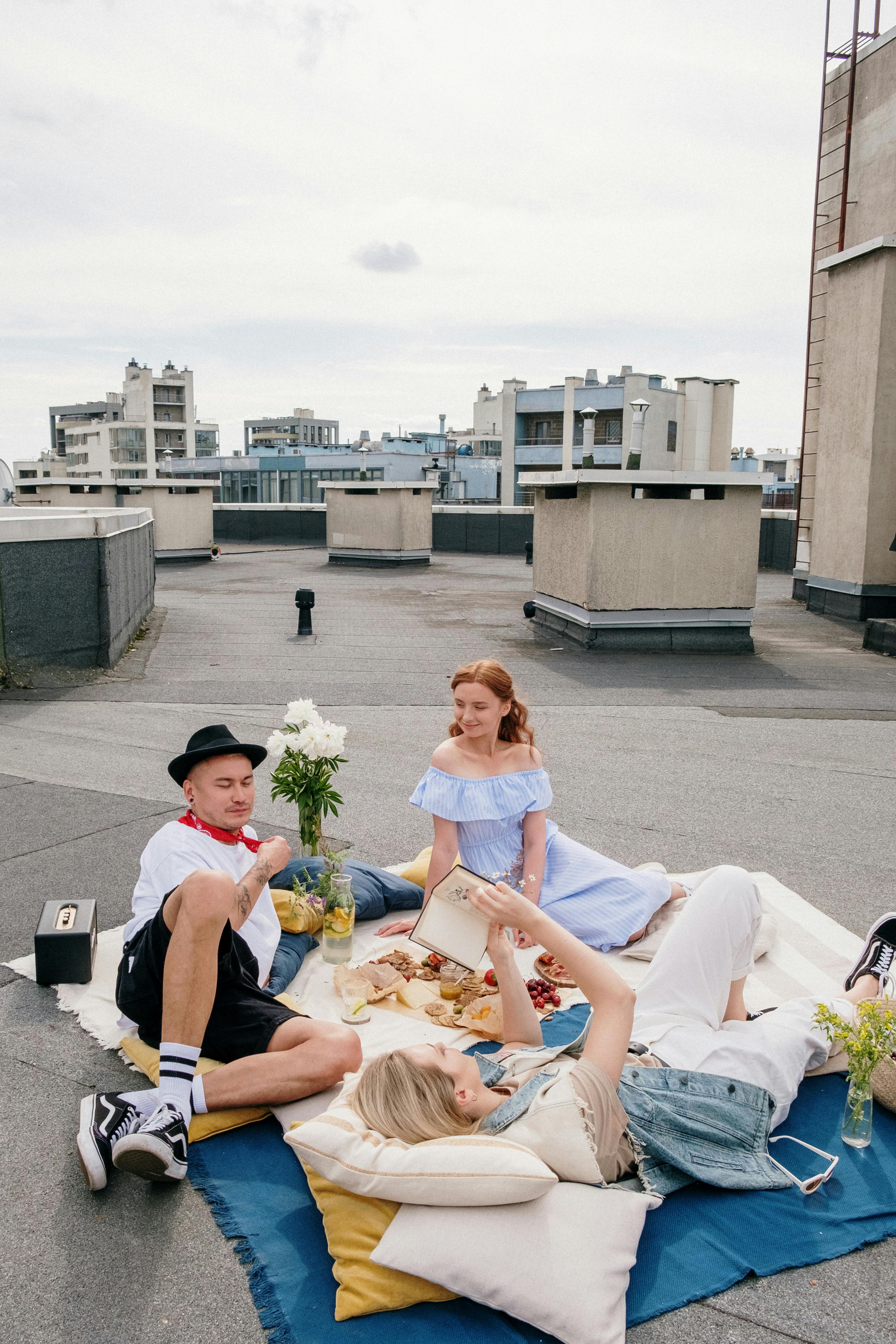 People At A Rooftop · Free Stock Photo