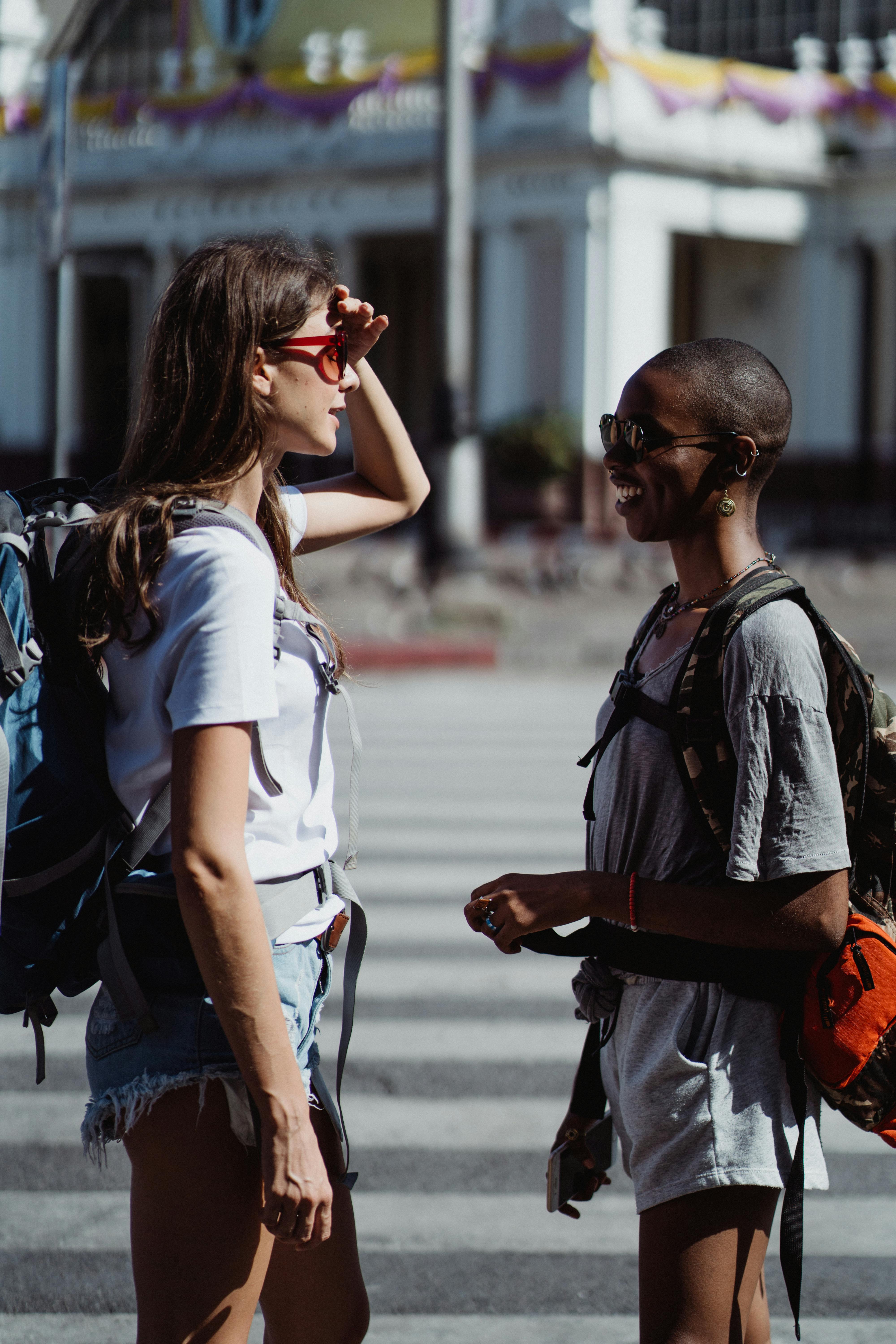 Two Friends Traveling Together · Free Stock Photo