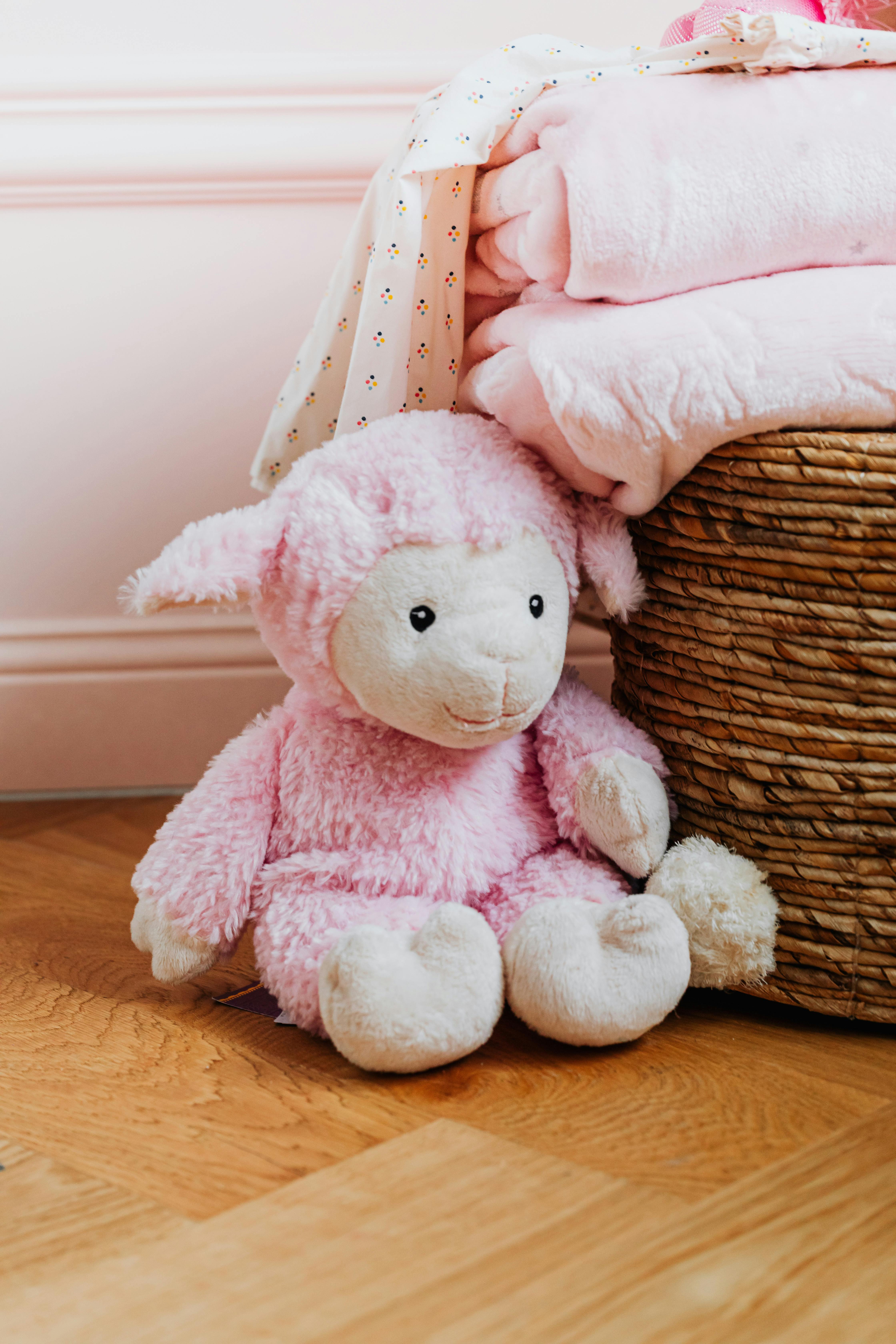 Pink Plush Toy on the Floor · Free Stock Photo