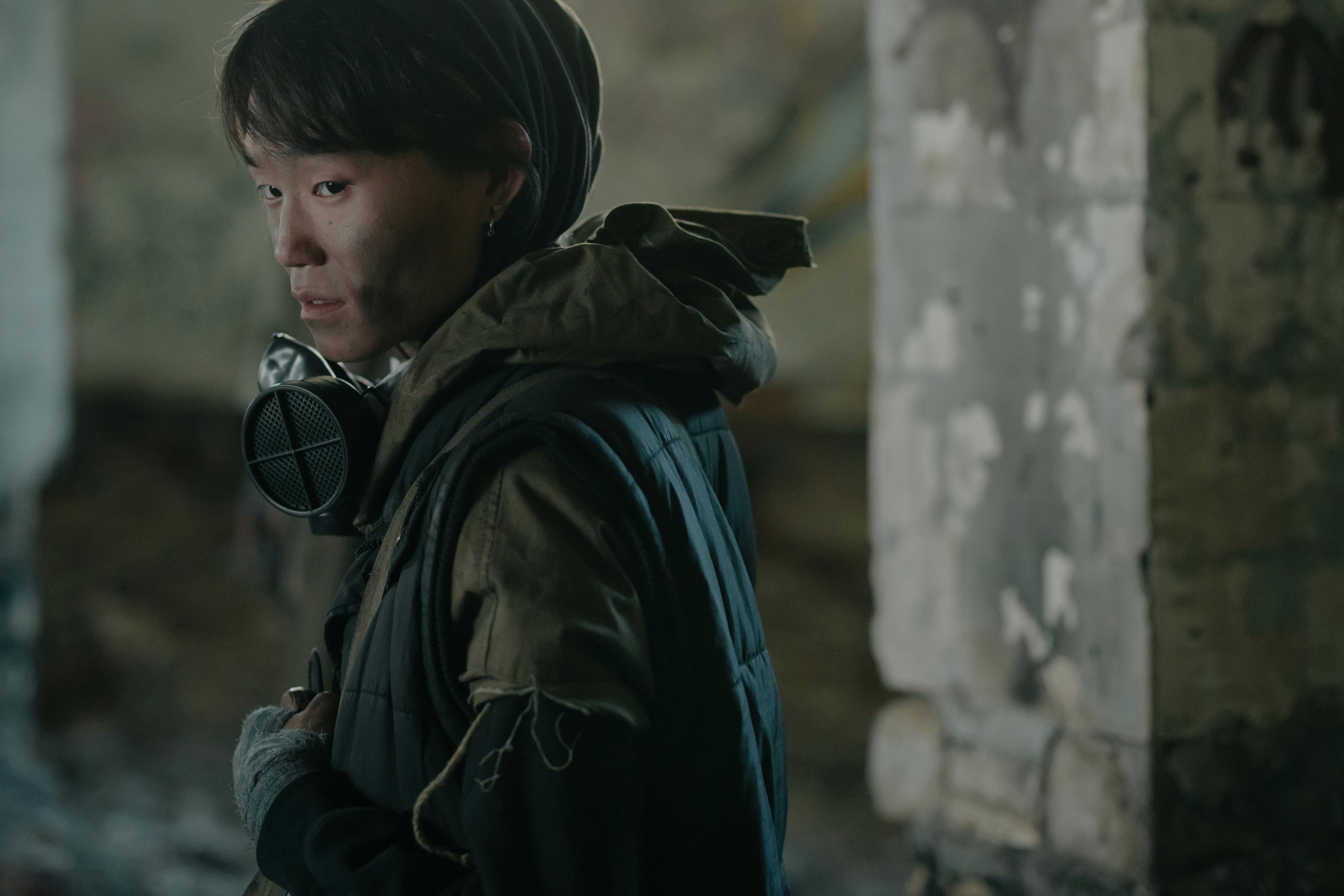 Boy in Gray and Black Camouflage Jacket · Free Stock Photo