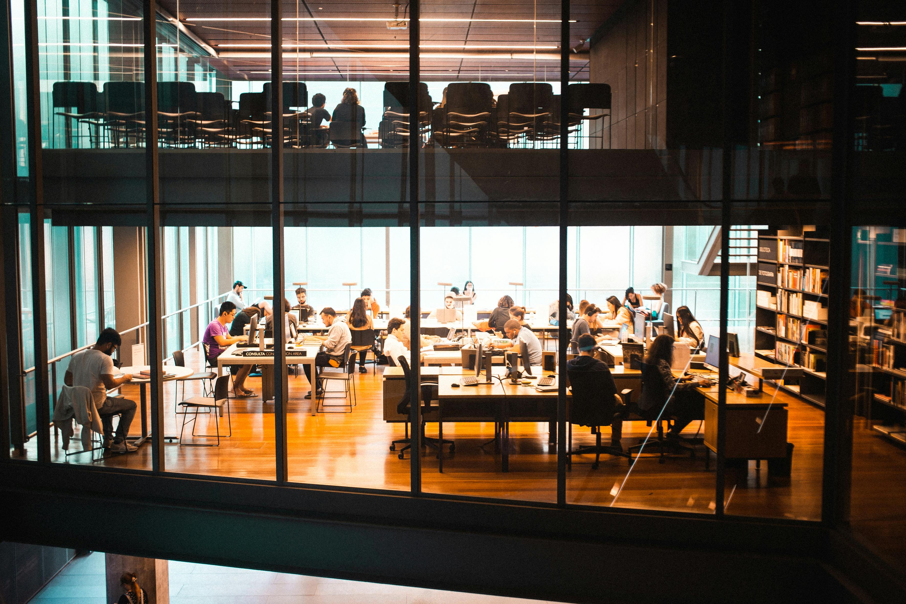 Students in Library · Free Stock Photo