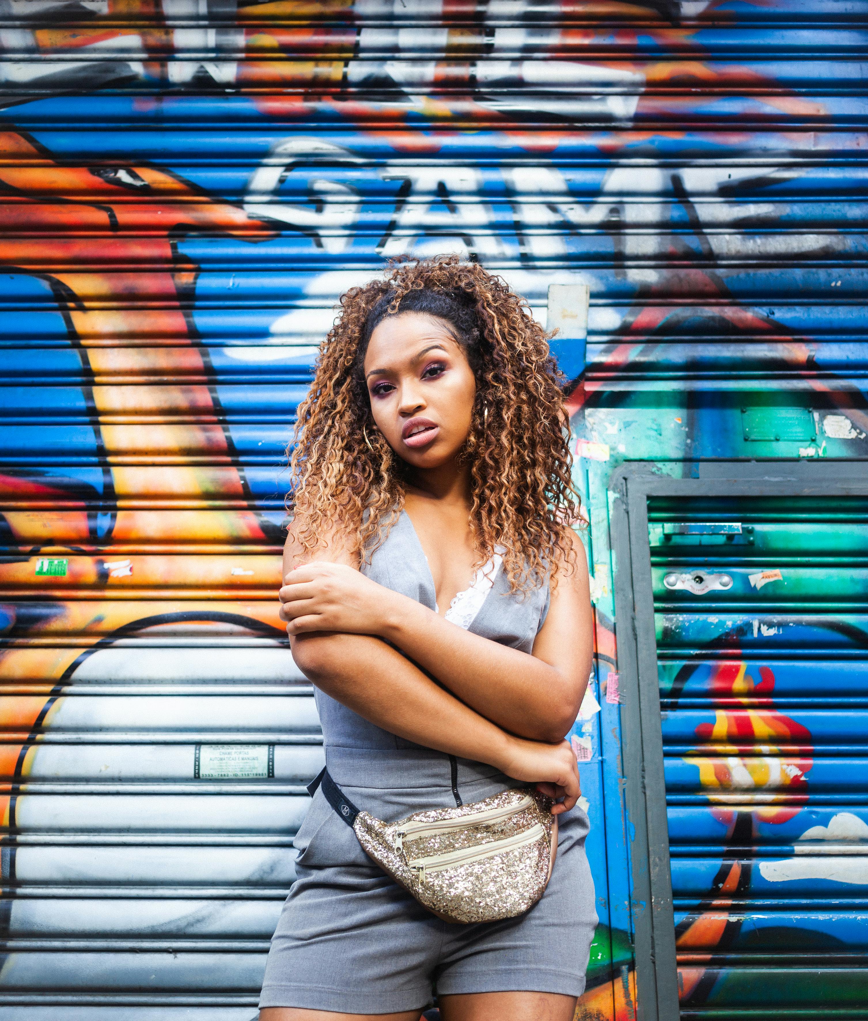 Two Afro-Haired Women in Black Outfit · Free Stock Photo