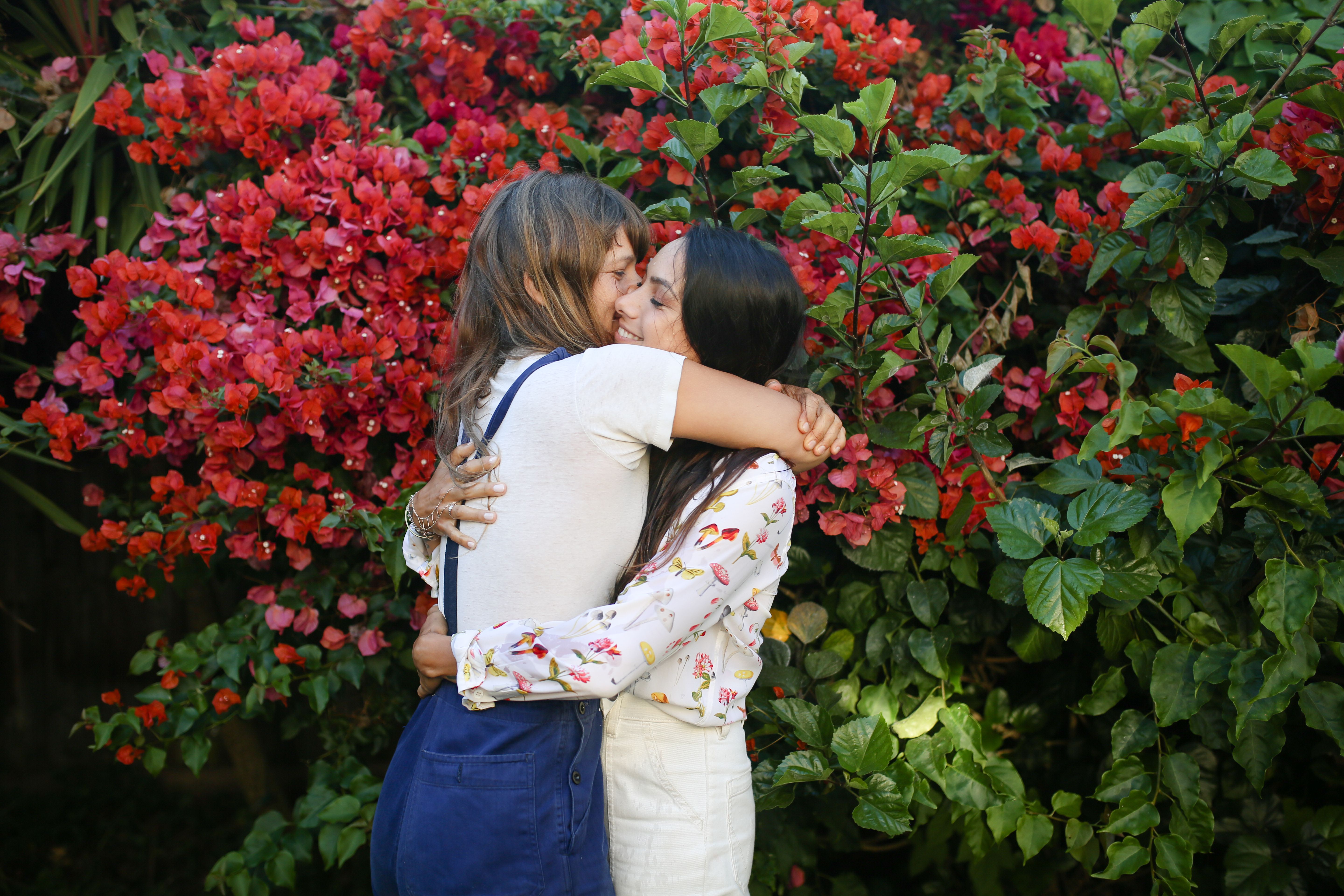 Romantic Couple leaning their foreheads on each other · Free Stock Photo