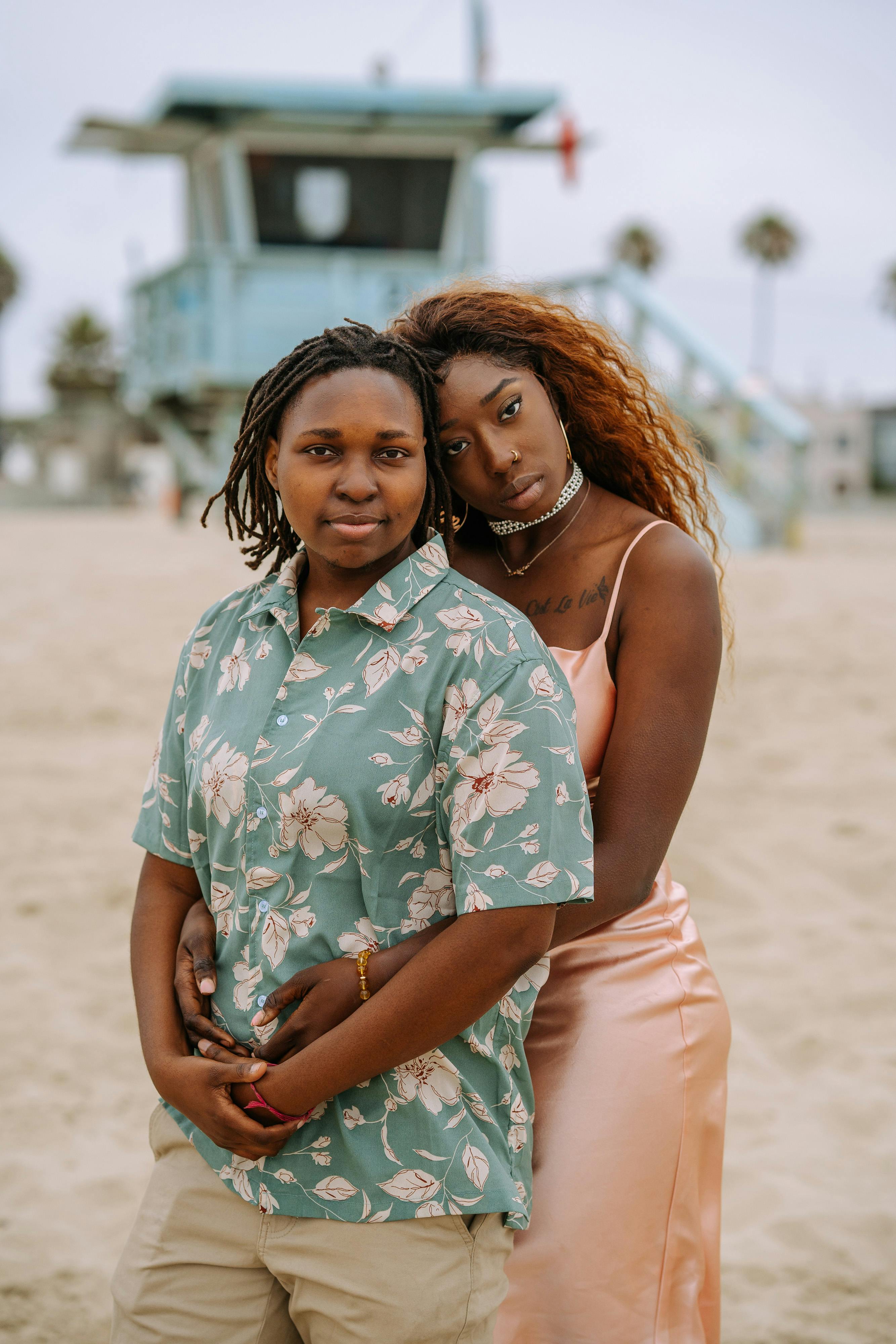 Couple Standing Close to Each Other · Free Stock Photo