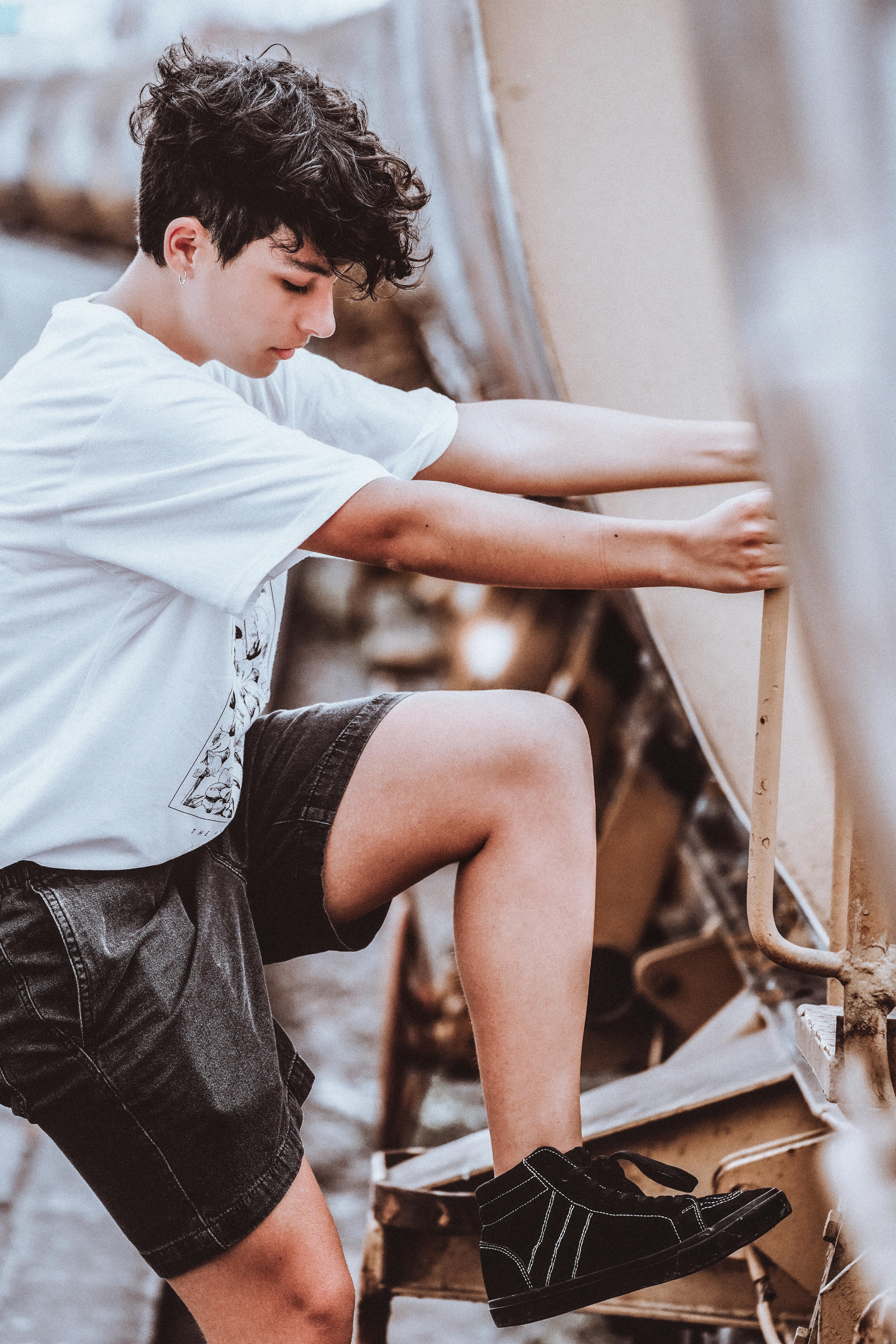 Boys Pushing Each Other · Free Stock Photo