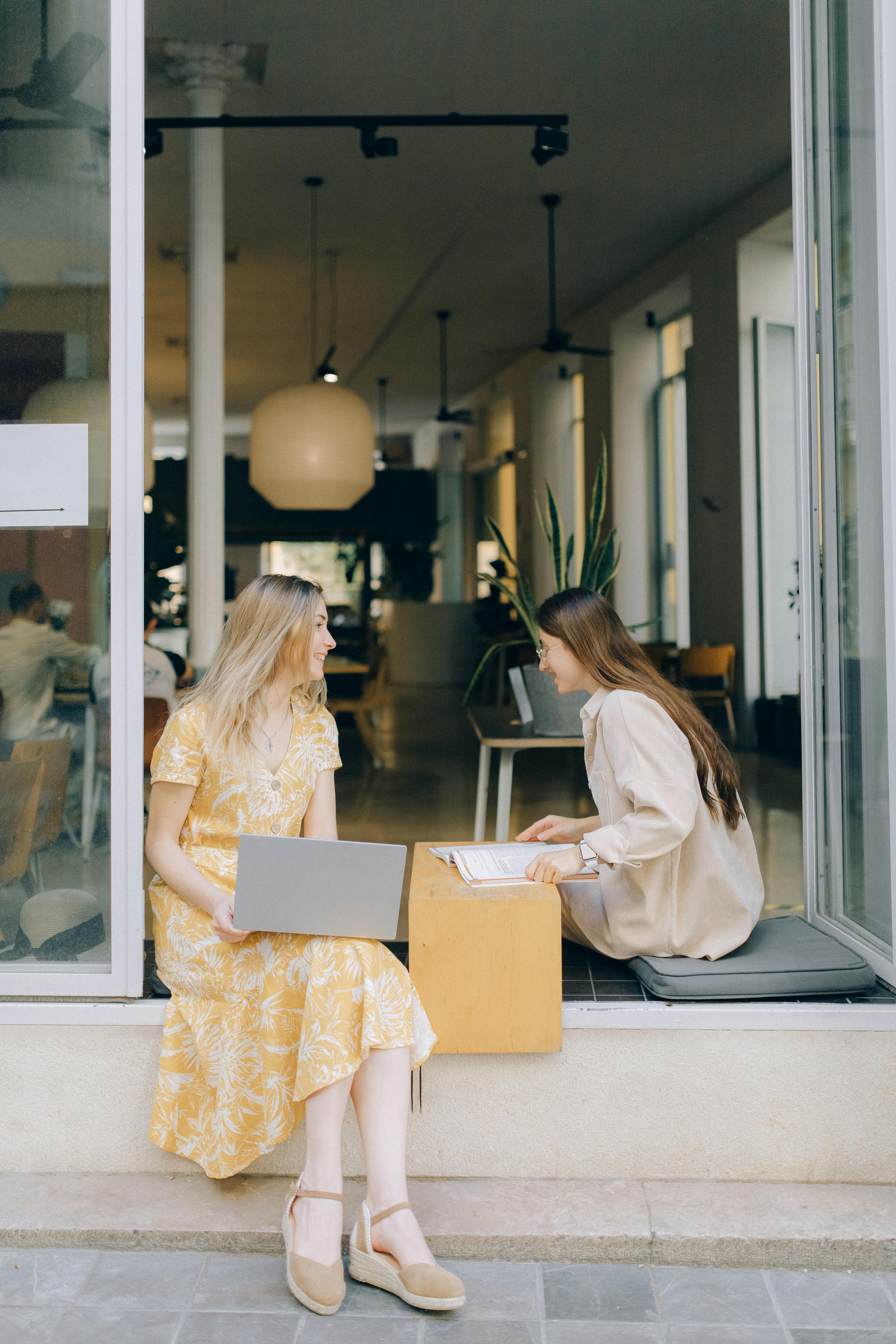 Girls Hanging Out by the Lockers · Free Stock Photo