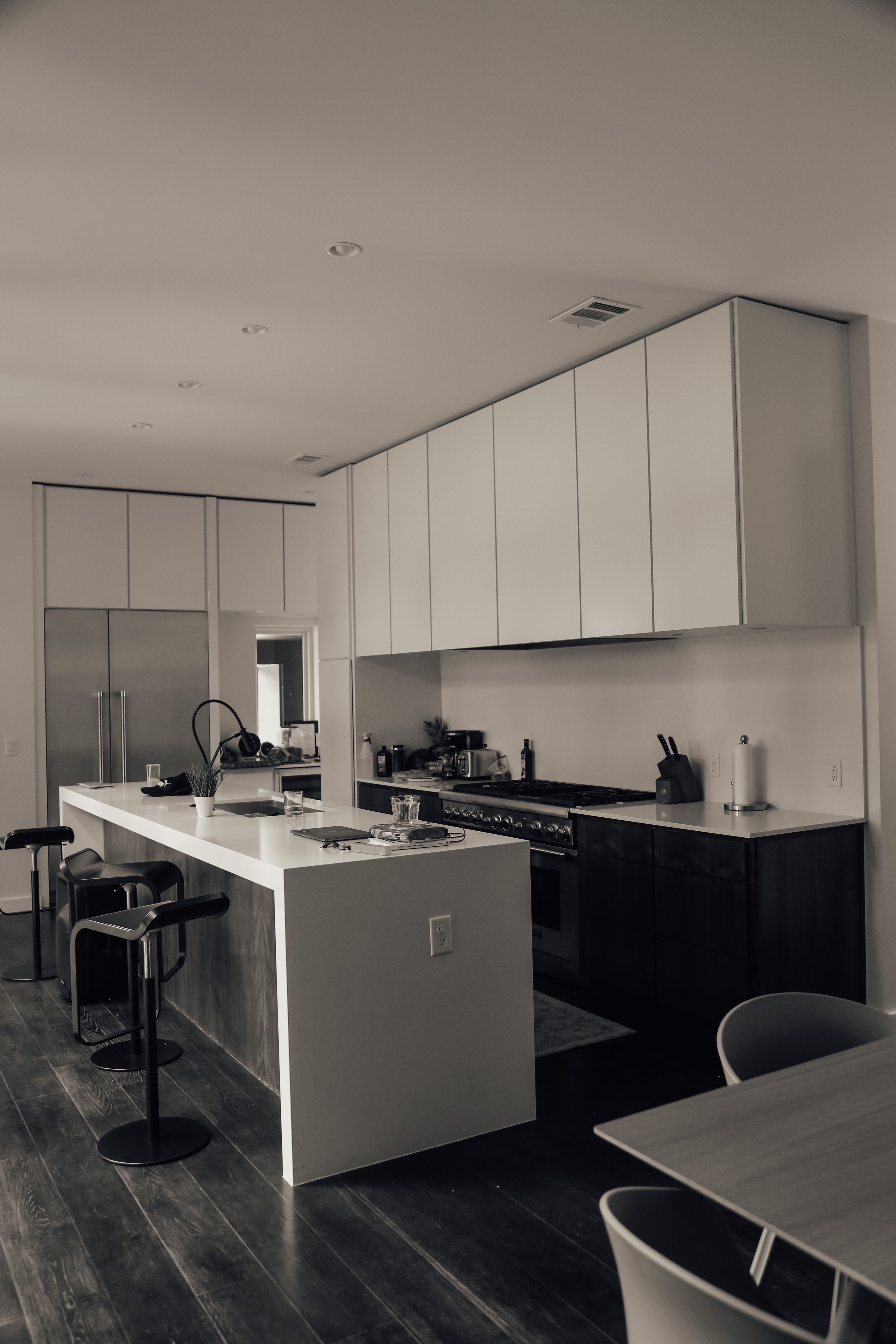 Modern furniture in kitchen in cozy flat · Free Stock Photo