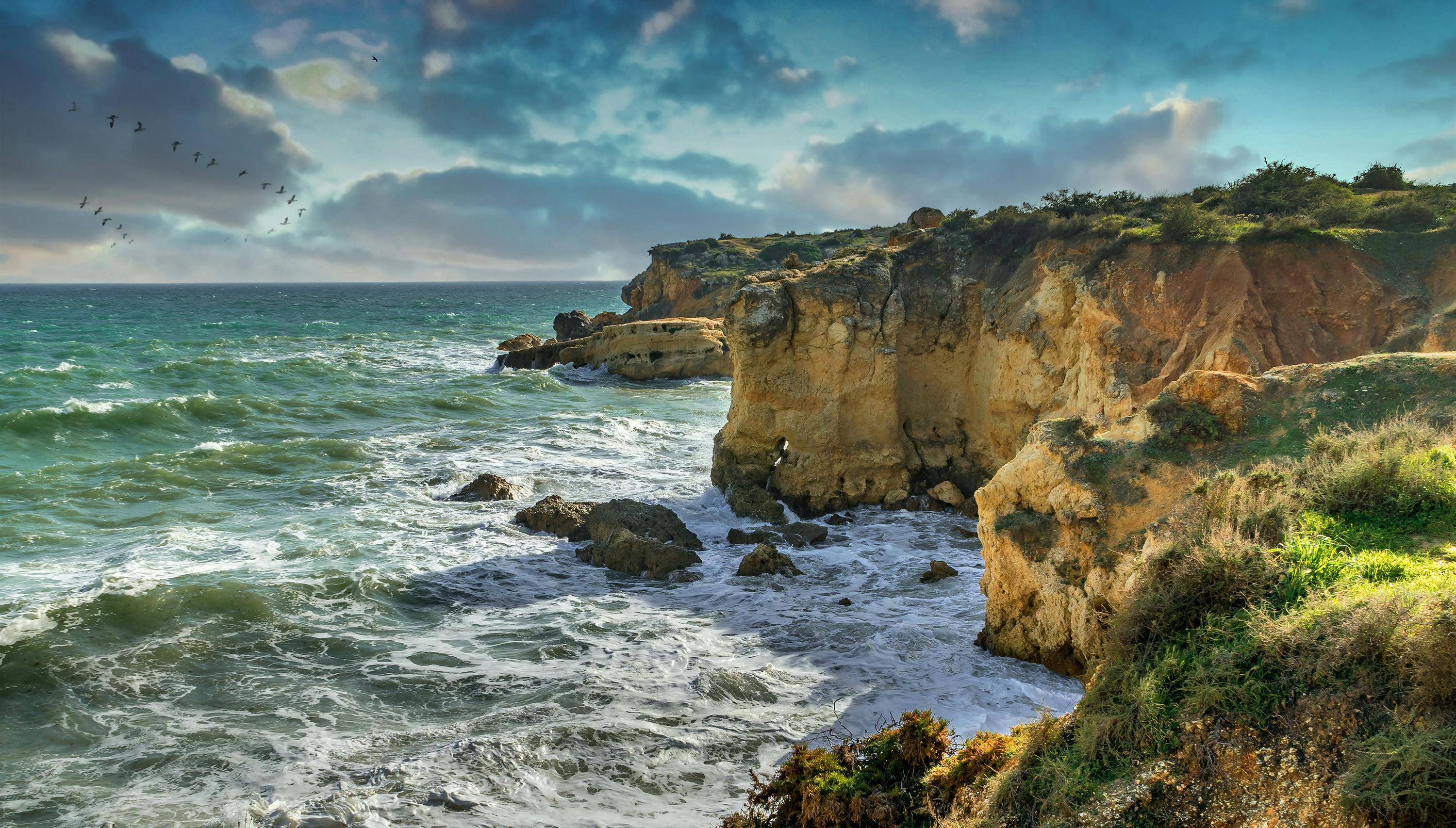 Cliffs Beside the Sea · Free Stock Photo