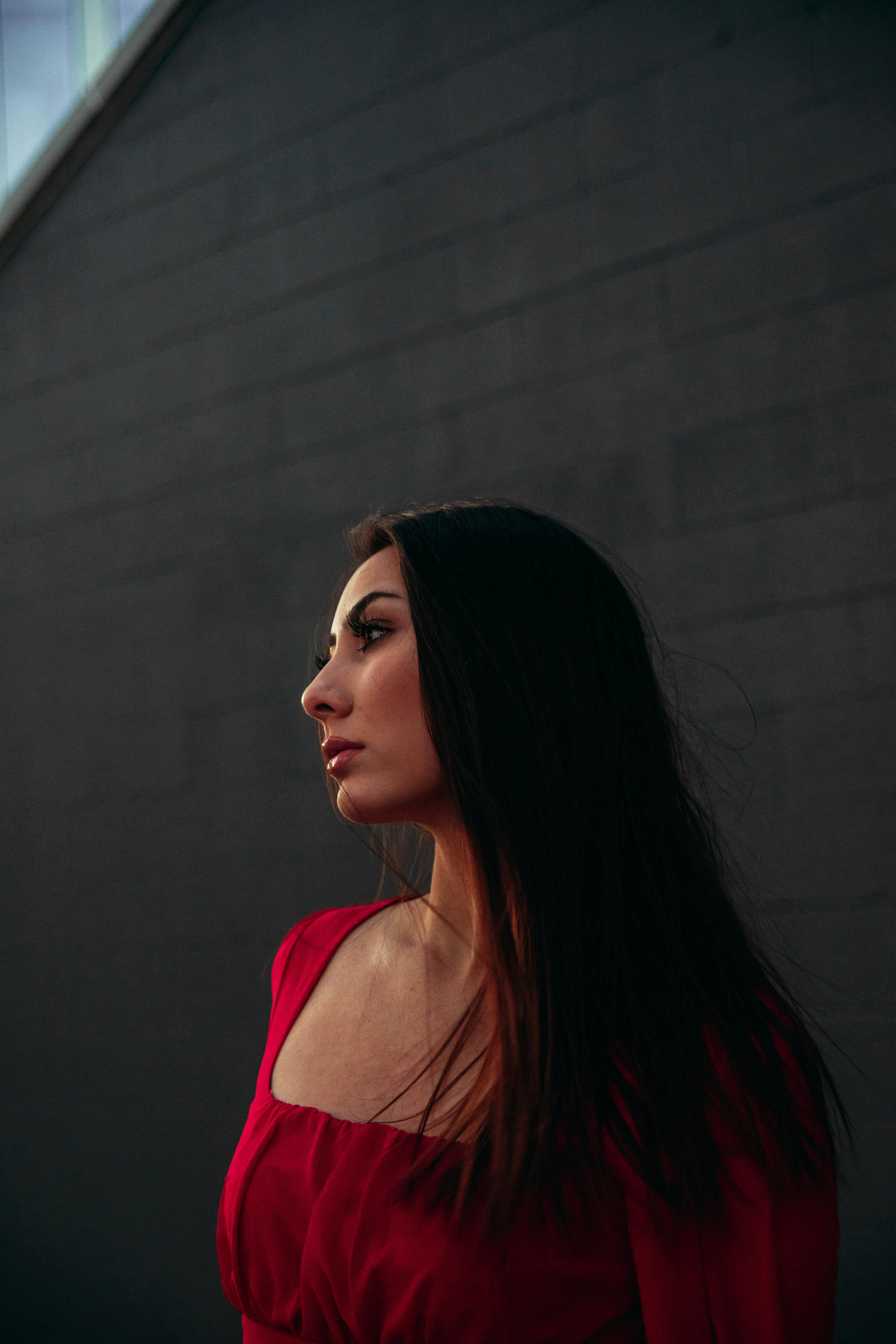 Woman in Red Top · Free Stock Photo