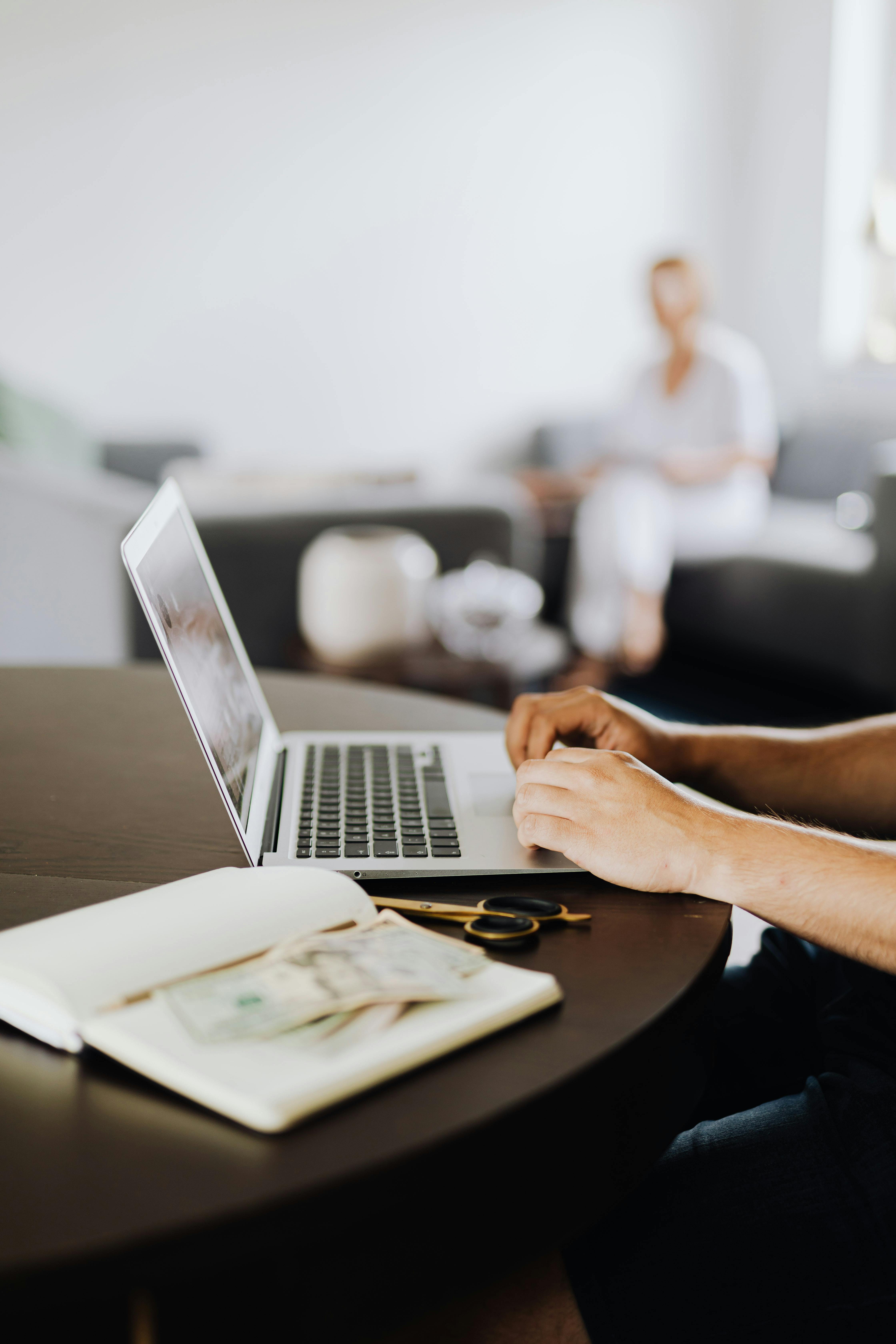 Man Using a Laptop · Free Stock Photo
