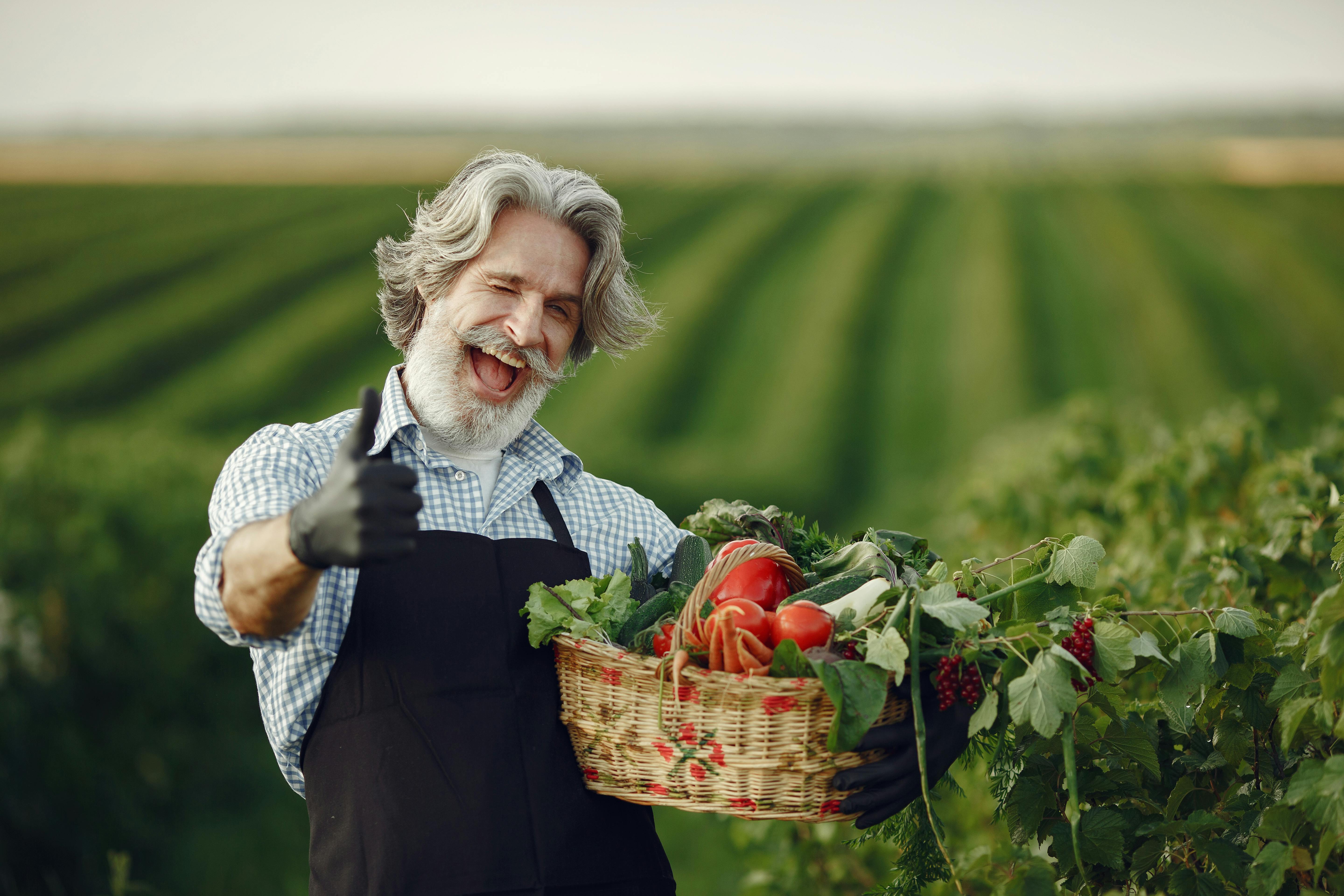 Happy Farmer Showing Thumbs Up in Plantation · Free Stock Photo