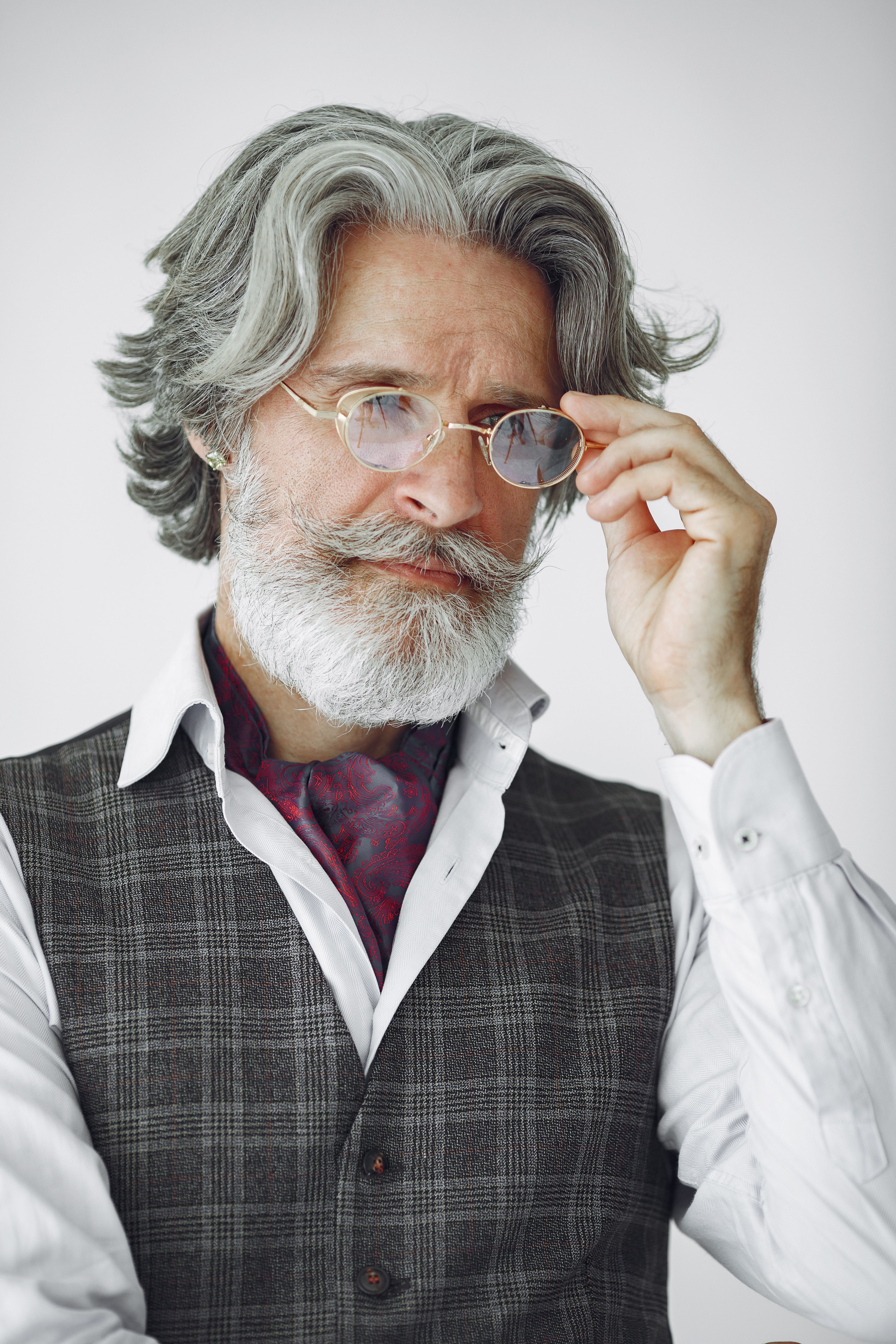Stylish Elderly Man in Formal Attire Portrait · Free Stock Photo
