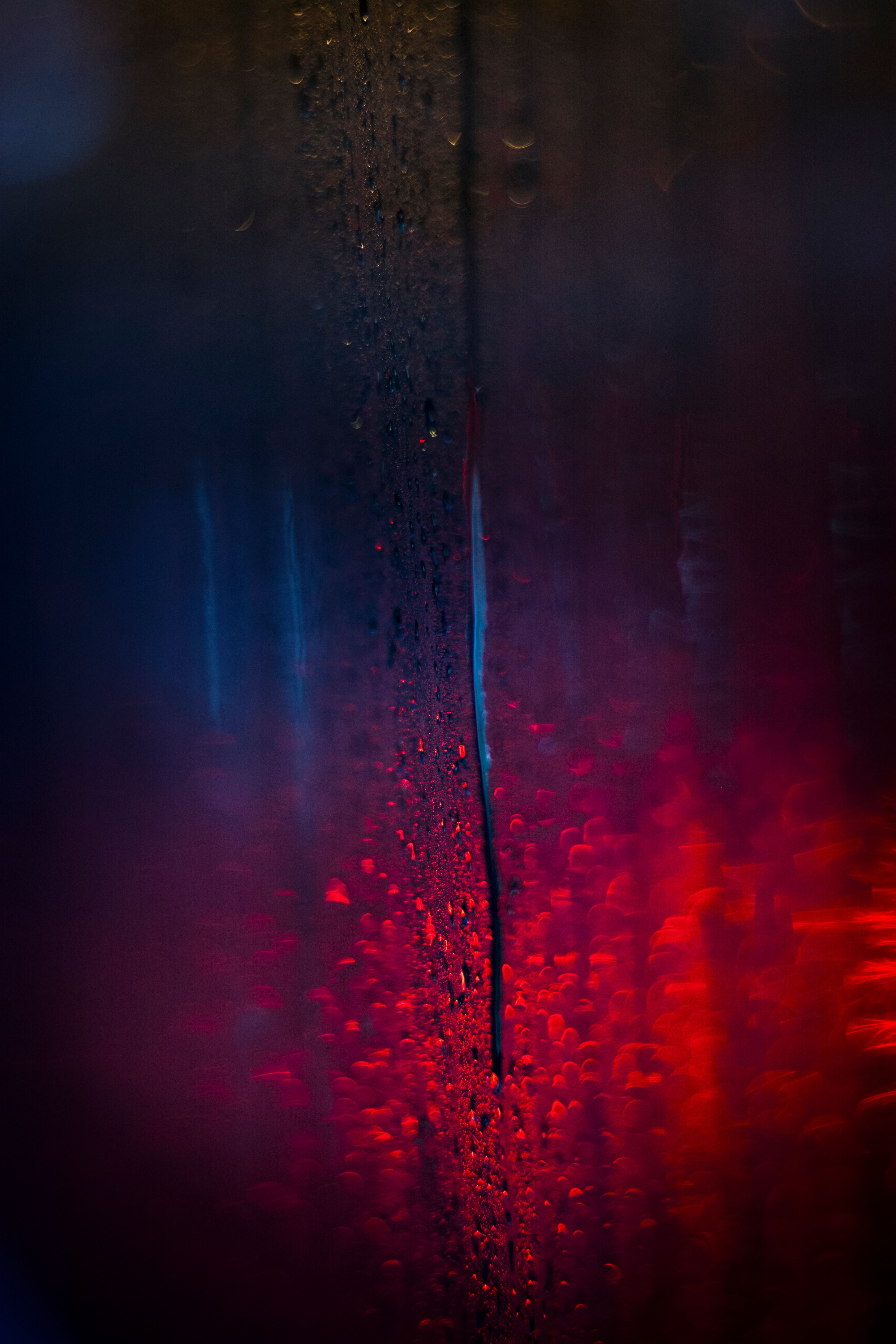 Close-up of a Wet Glass Panel · Free Stock Photo