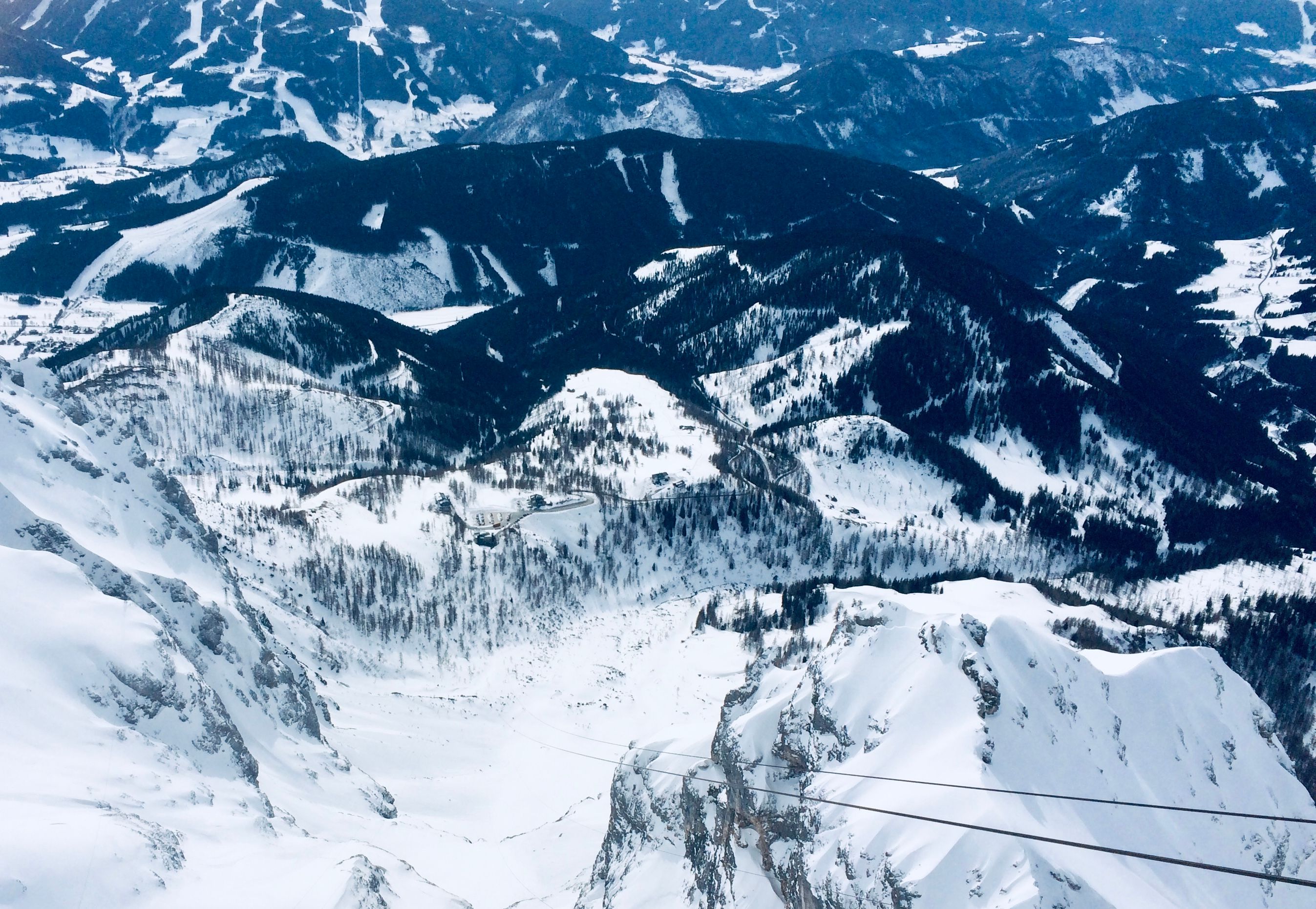 Aerial Snowy Landscape · Free Stock Photo