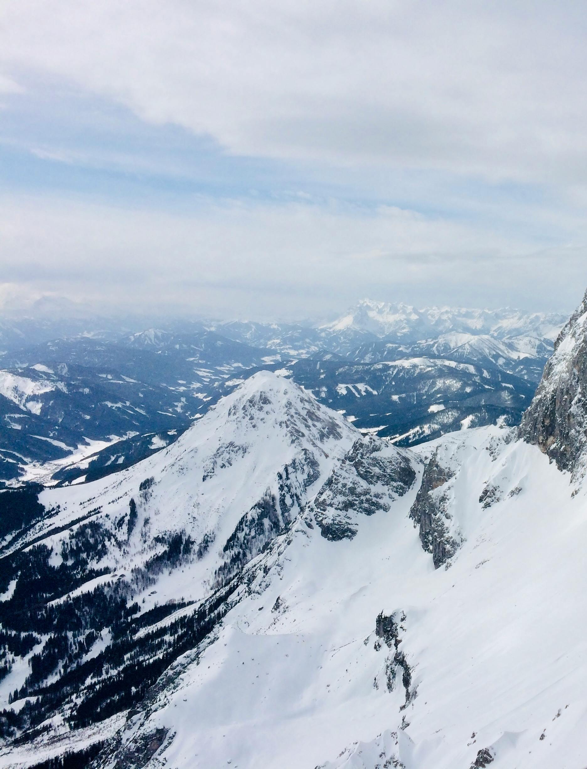 Rocky Mountain Covered with Snow · Free Stock Photo