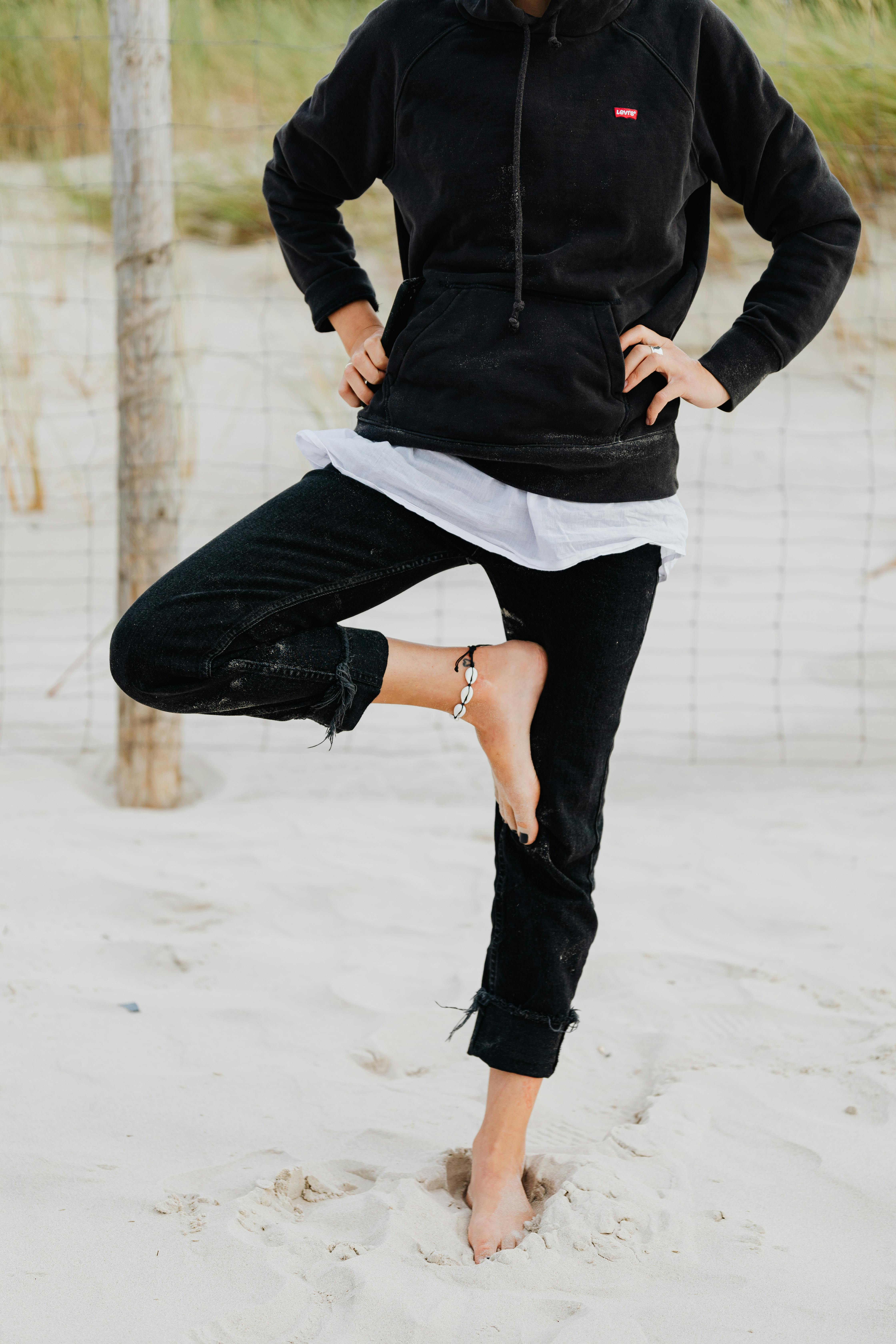 A Person Standing in One Leg · Free Stock Photo