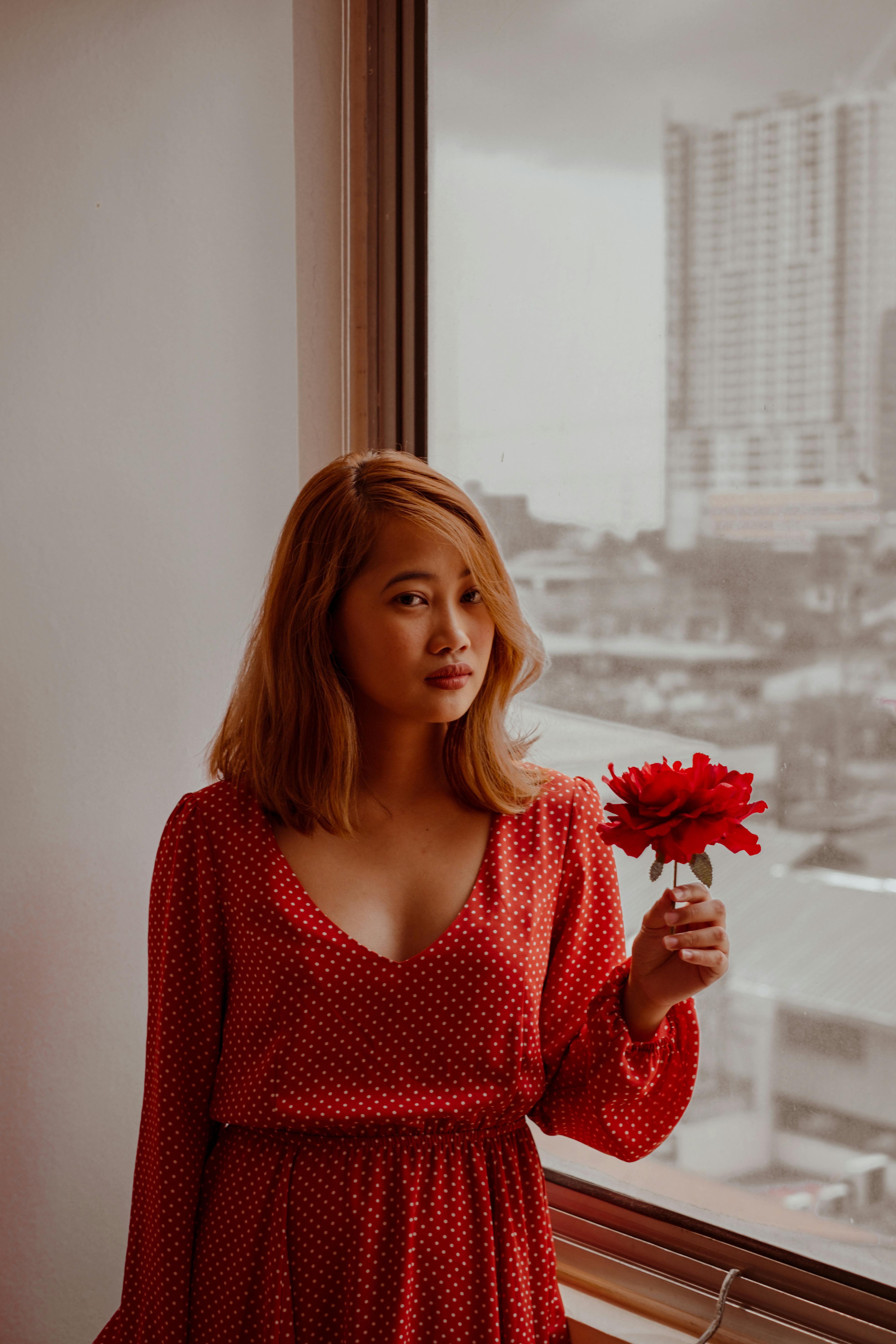 Woman in Red Dress · Free Stock Photo