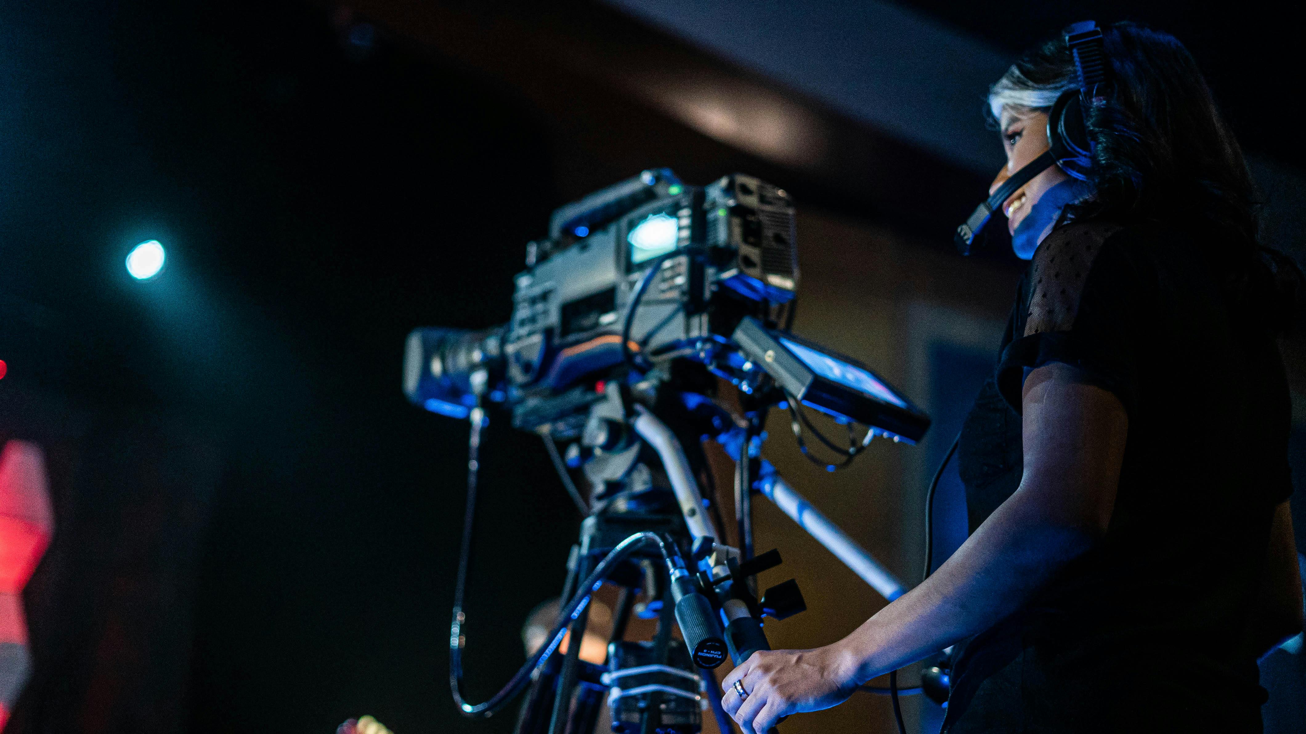 Camera recording stage during show · Free Stock Photo