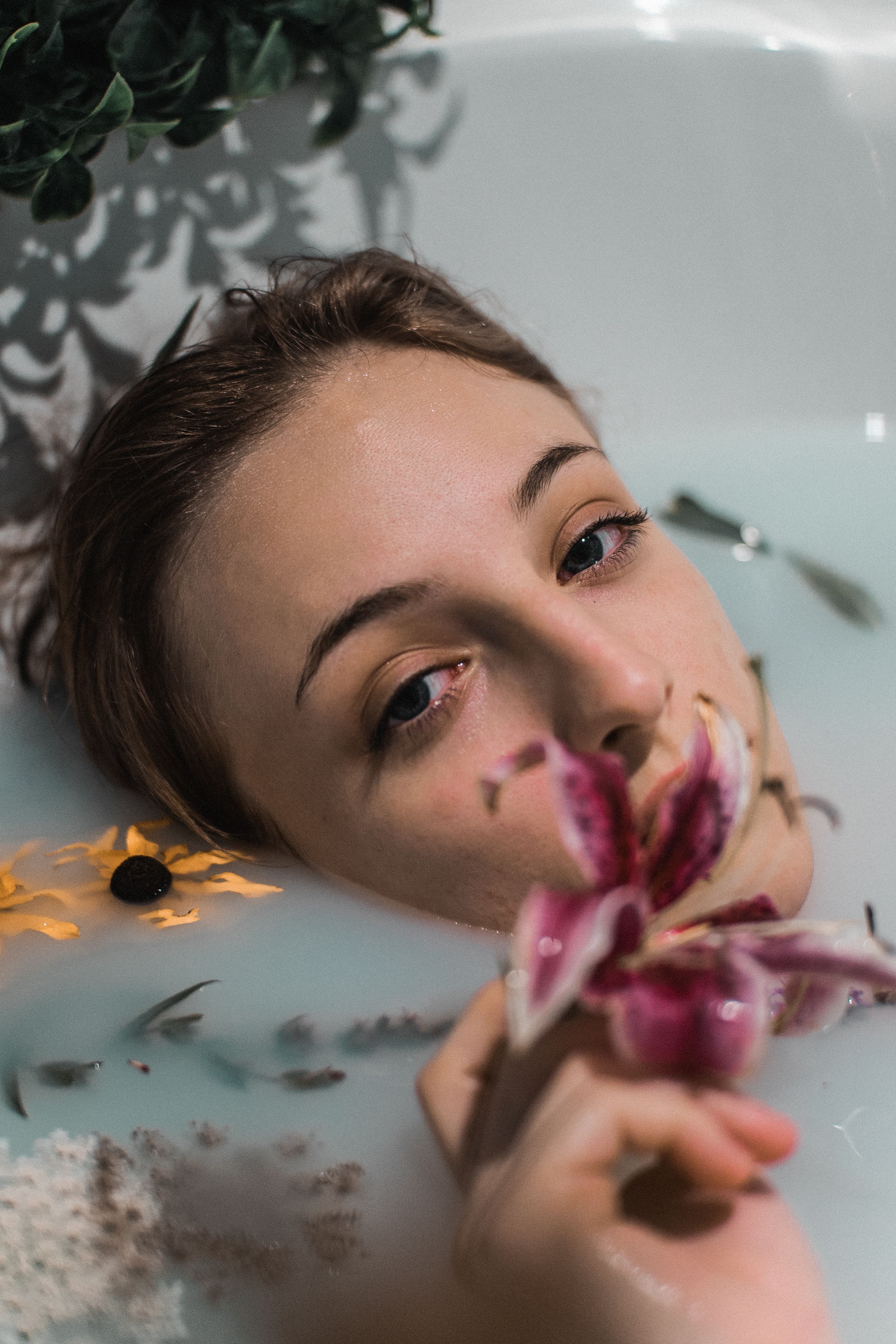 A Woman Relaxing in an Outdoor Jacuzzi · Free Stock Photo