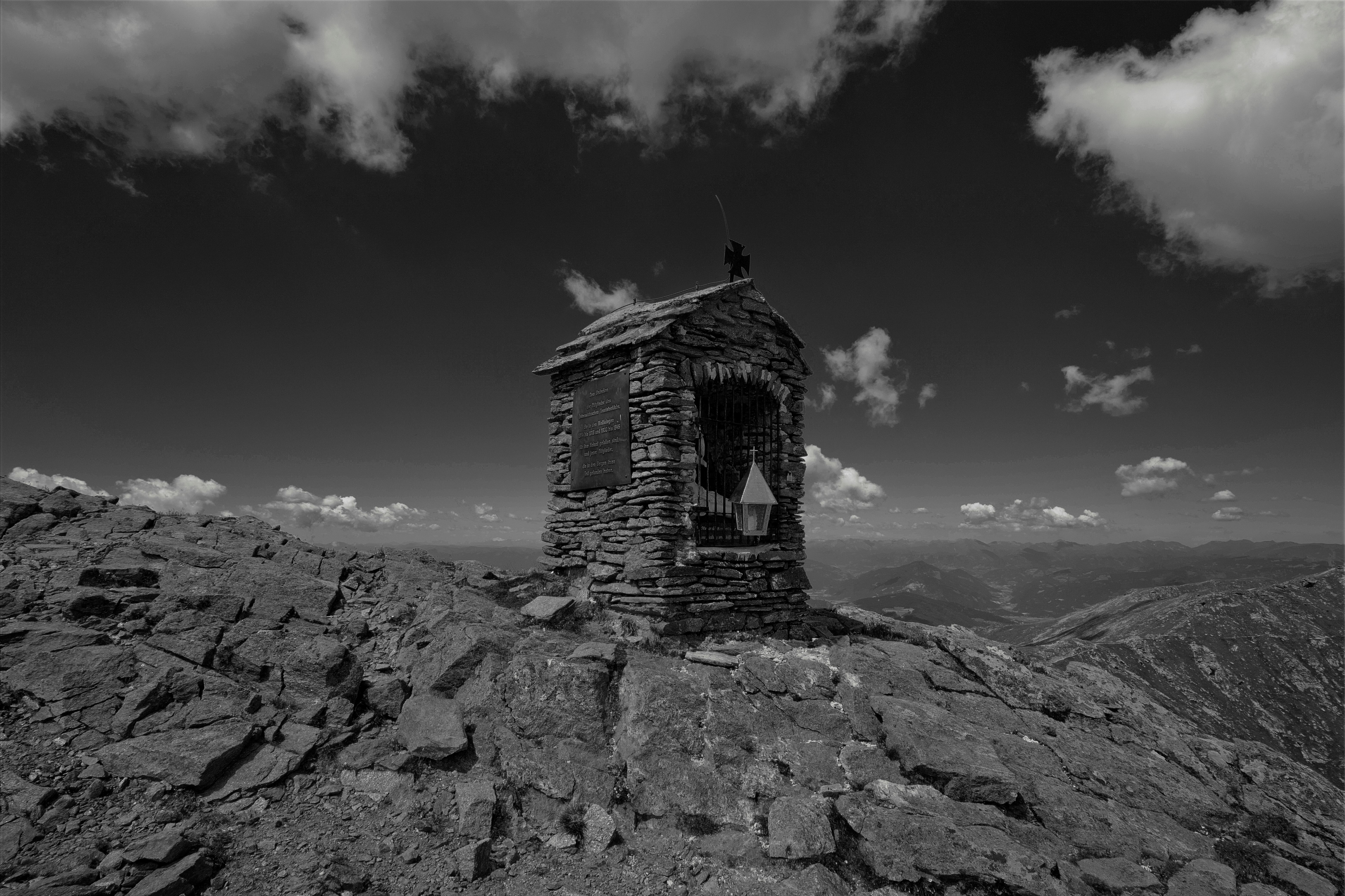Stone Building on a Rocky Mountain Peak · Free Stock Photo