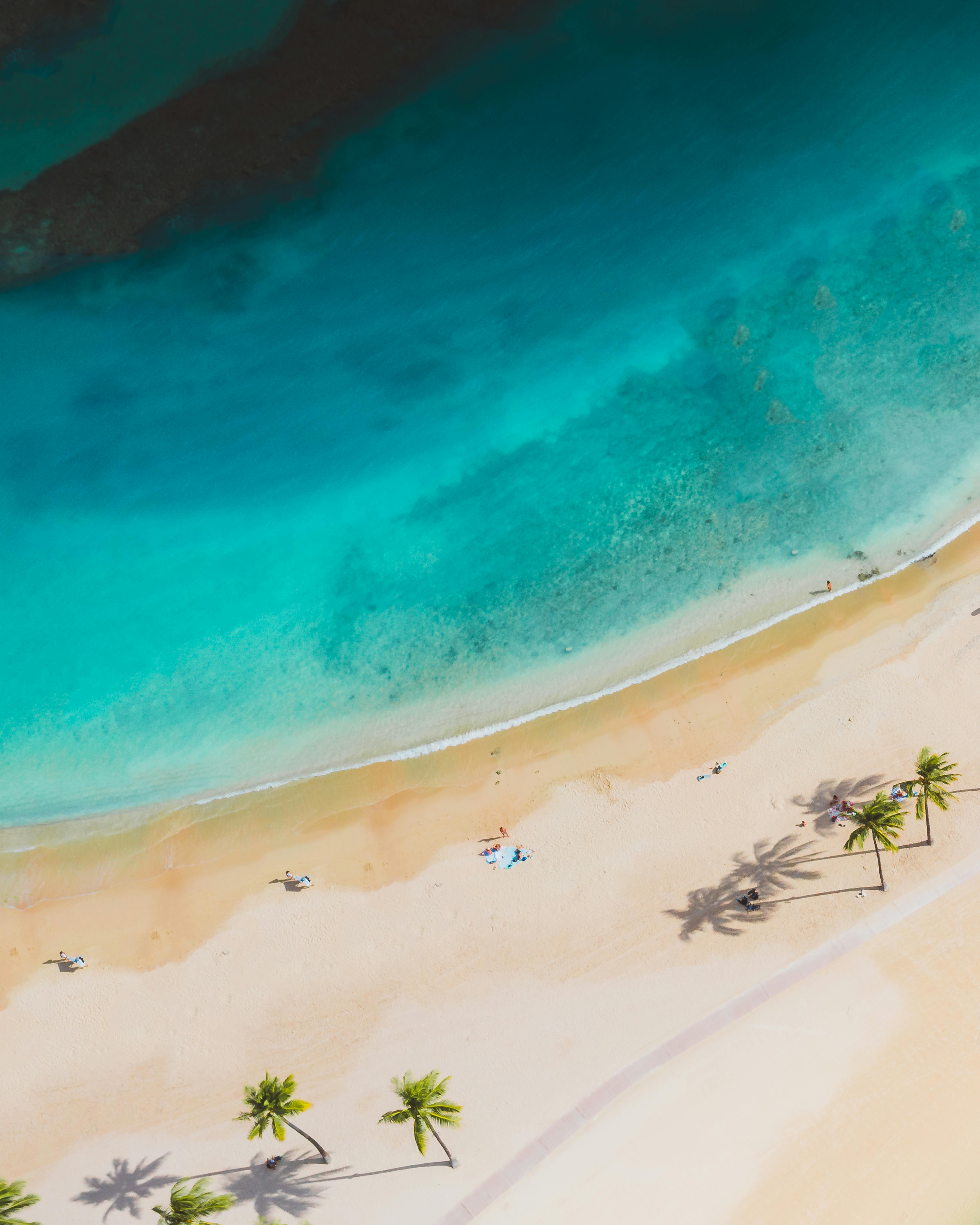 Aerial Photography of Tropical Sea and Beach · Free Stock Photo