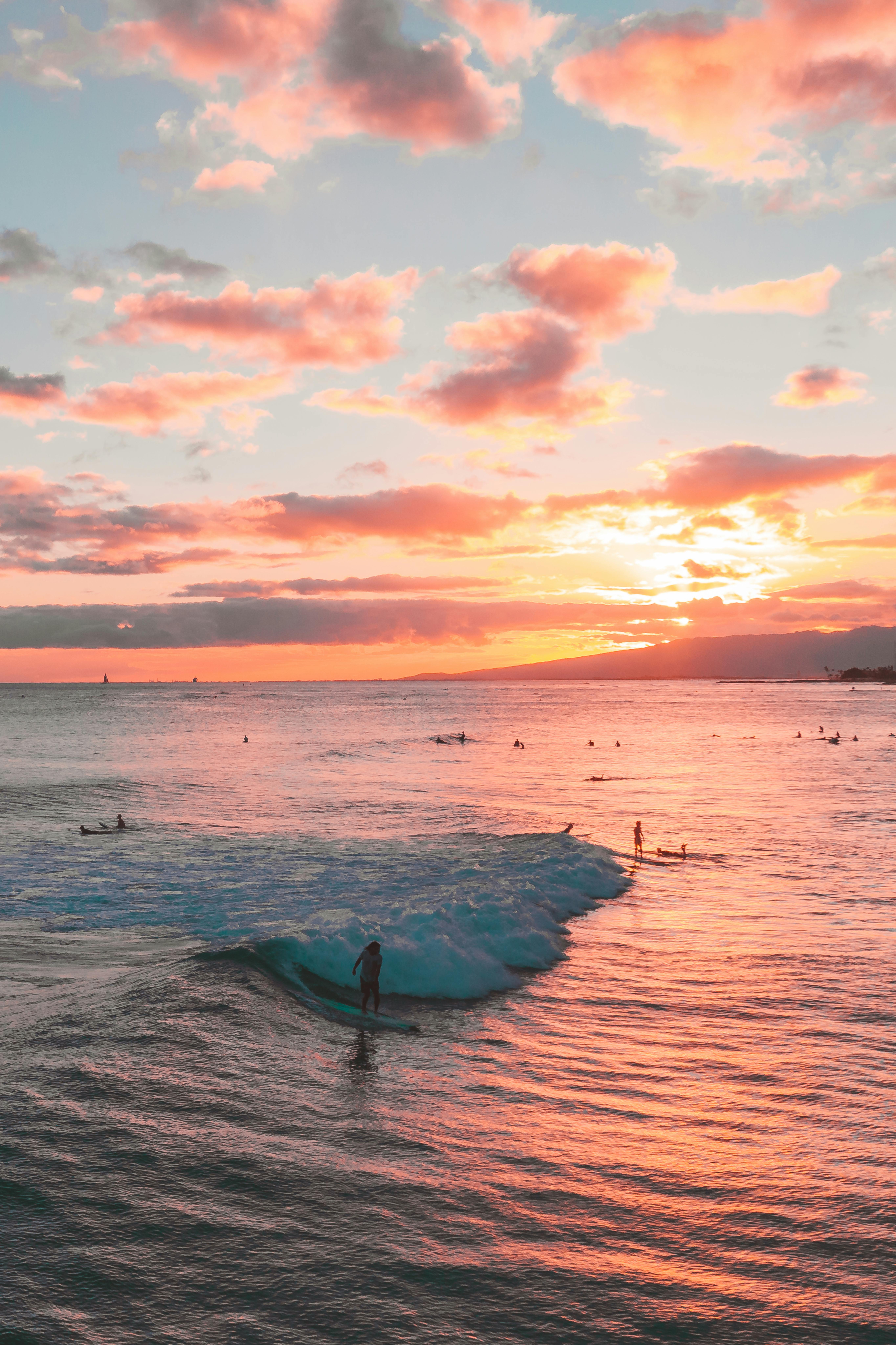 Red Sunset Over Water · Free Stock Photo