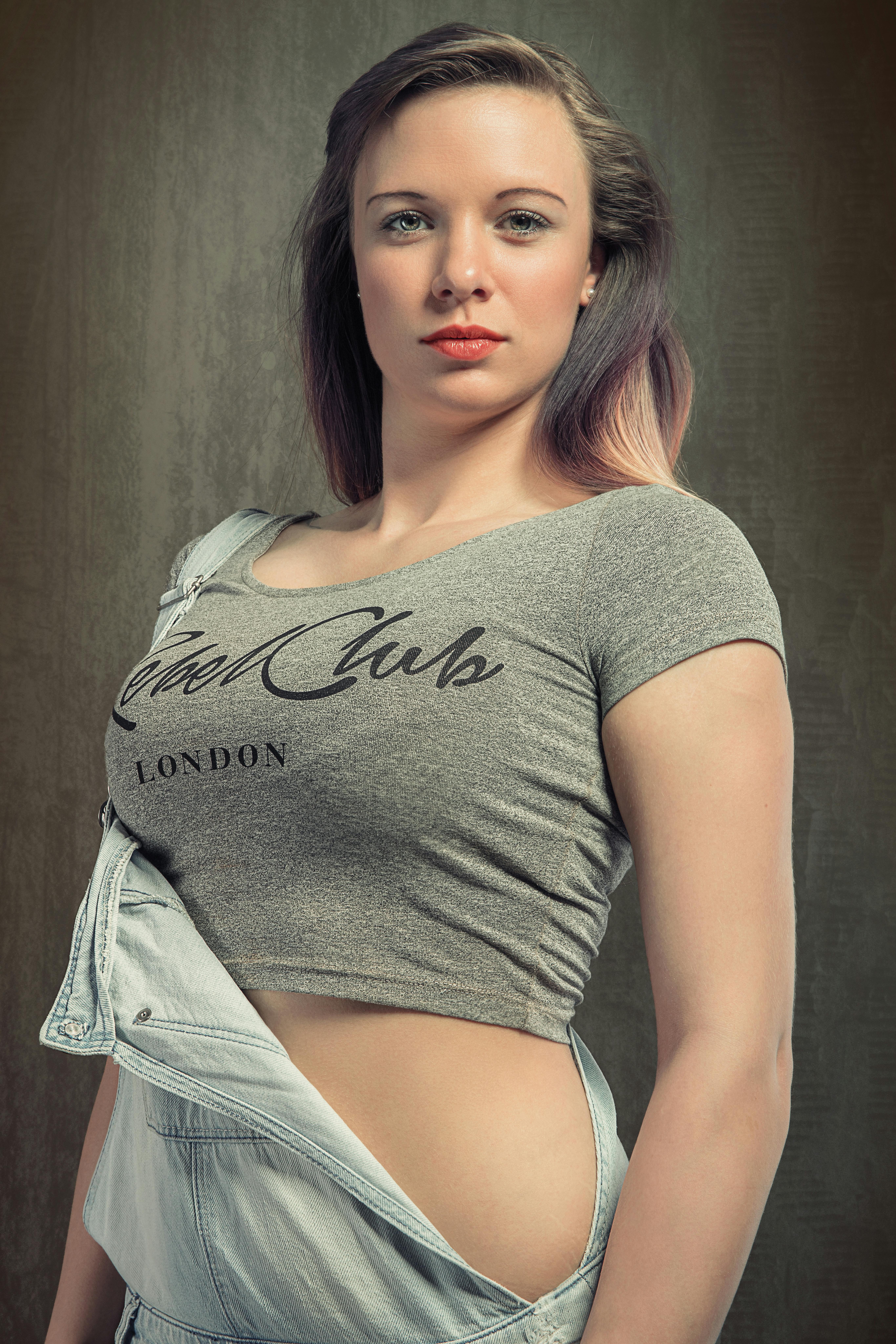 Woman Wearing a Crop Top Posing · Free Stock Photo