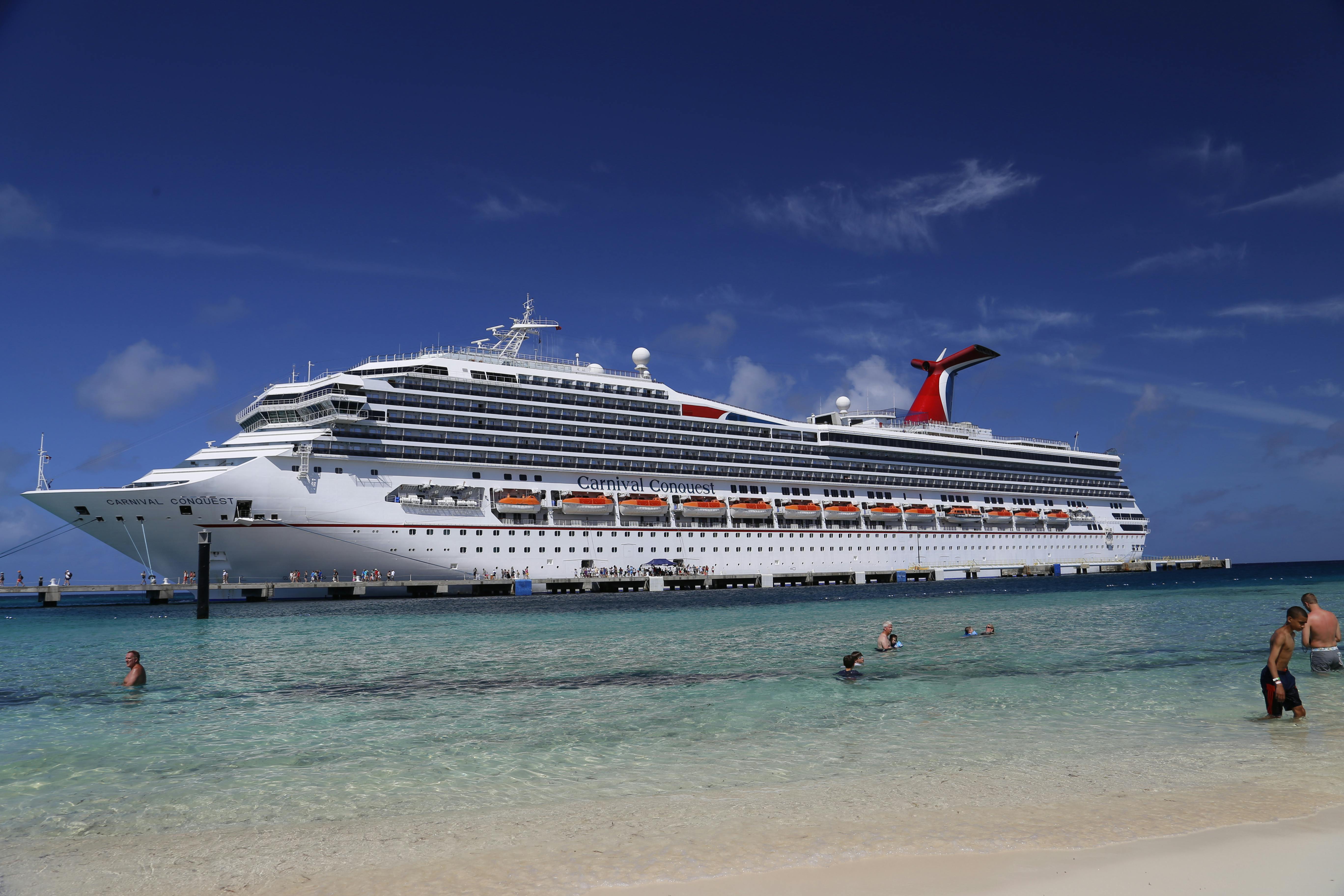 A Cruise Ship Seen from a Beach · Free Stock Photo