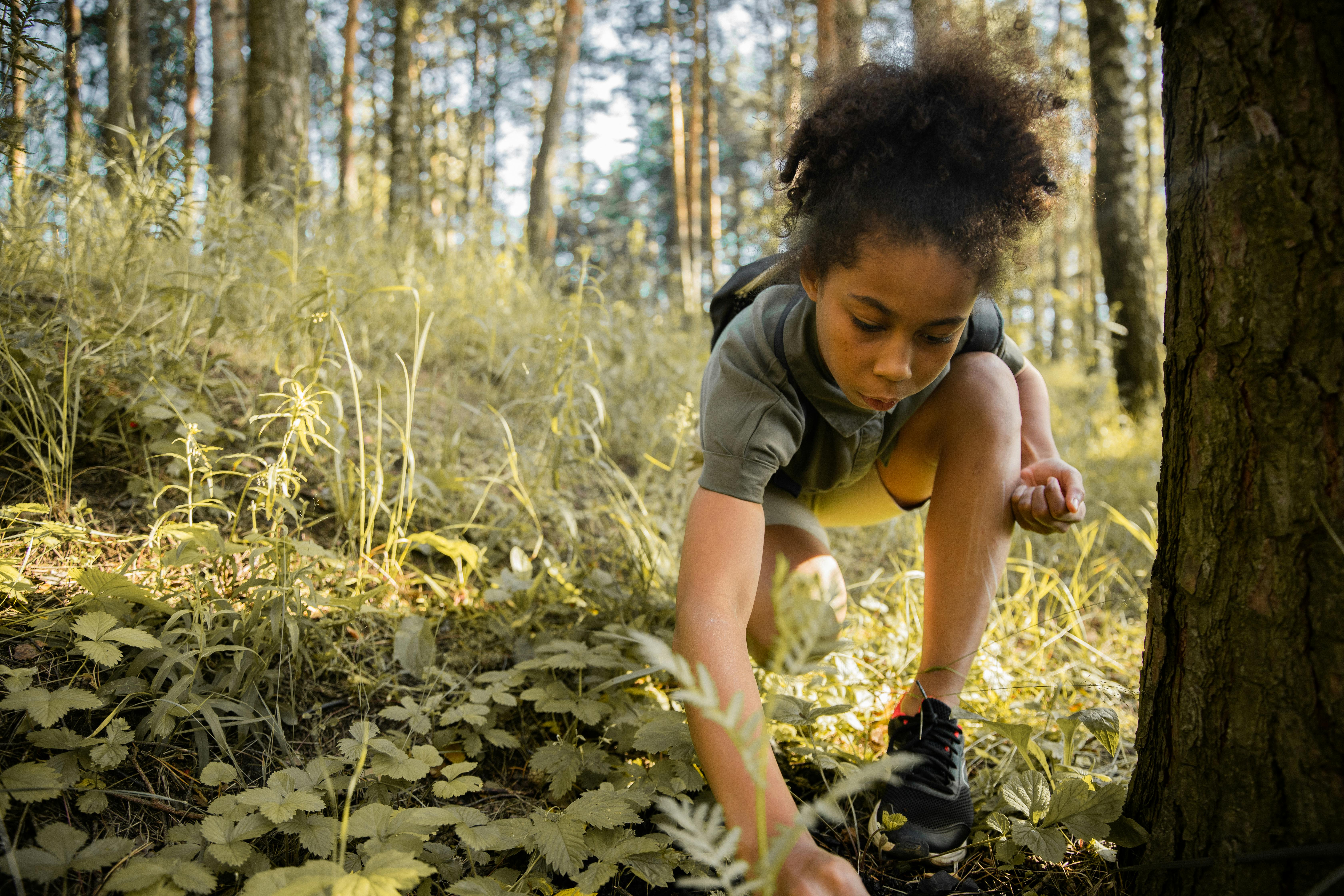 Portrait of a Girl in a Forest · Free Stock Photo