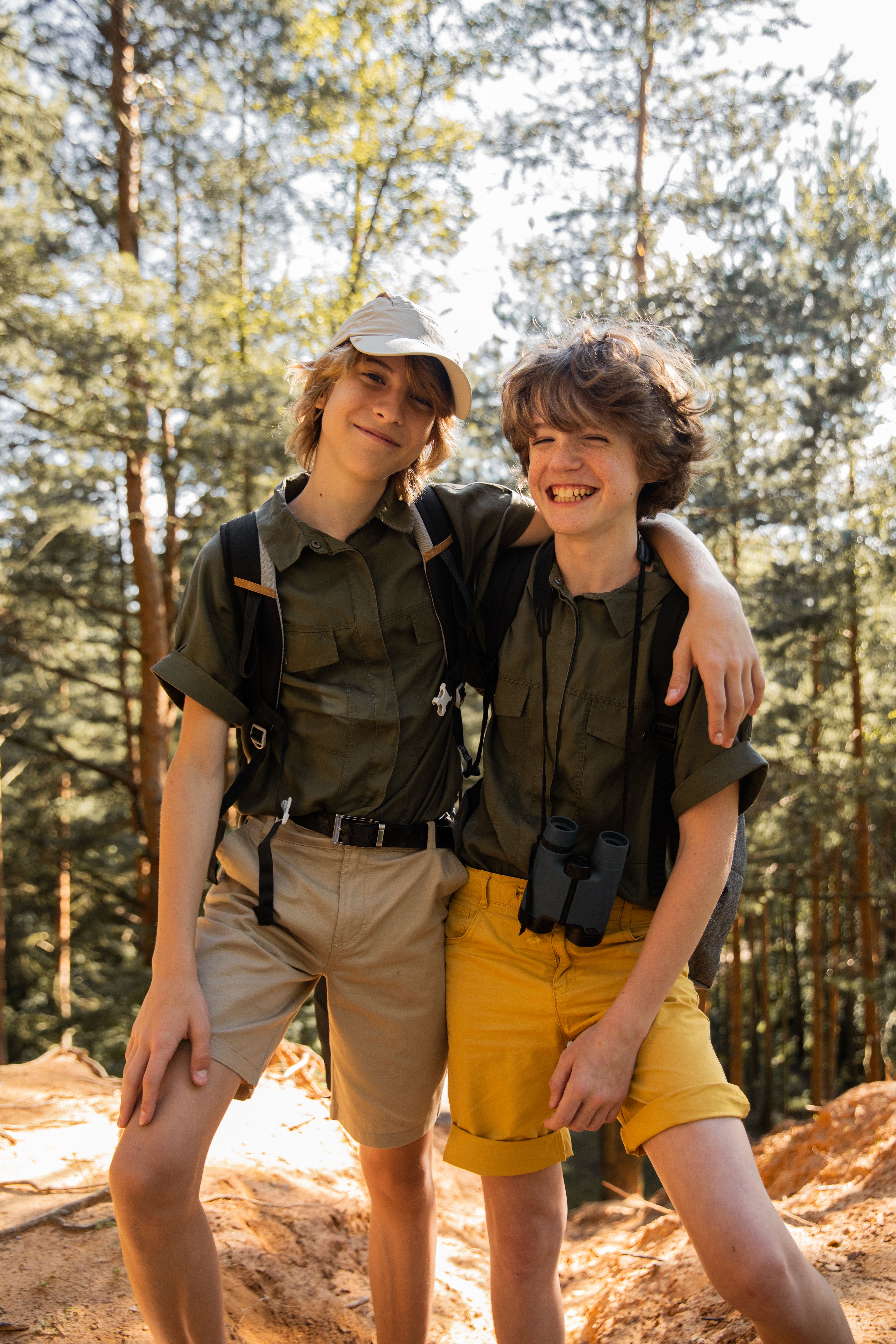 Teenagers on an Adventure in a Forest · Free Stock Photo