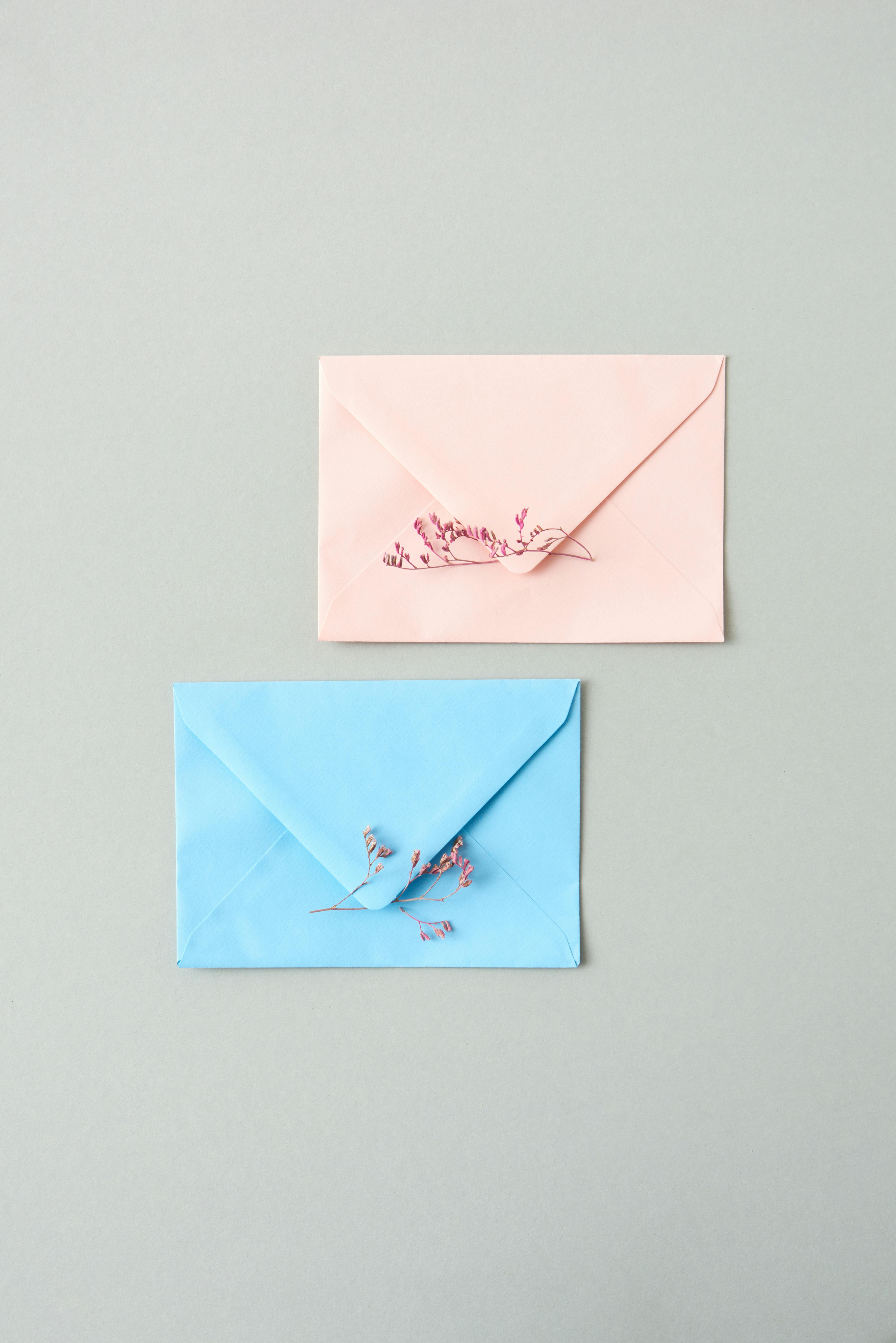 Close Up of Two Envelopes · Free Stock Photo