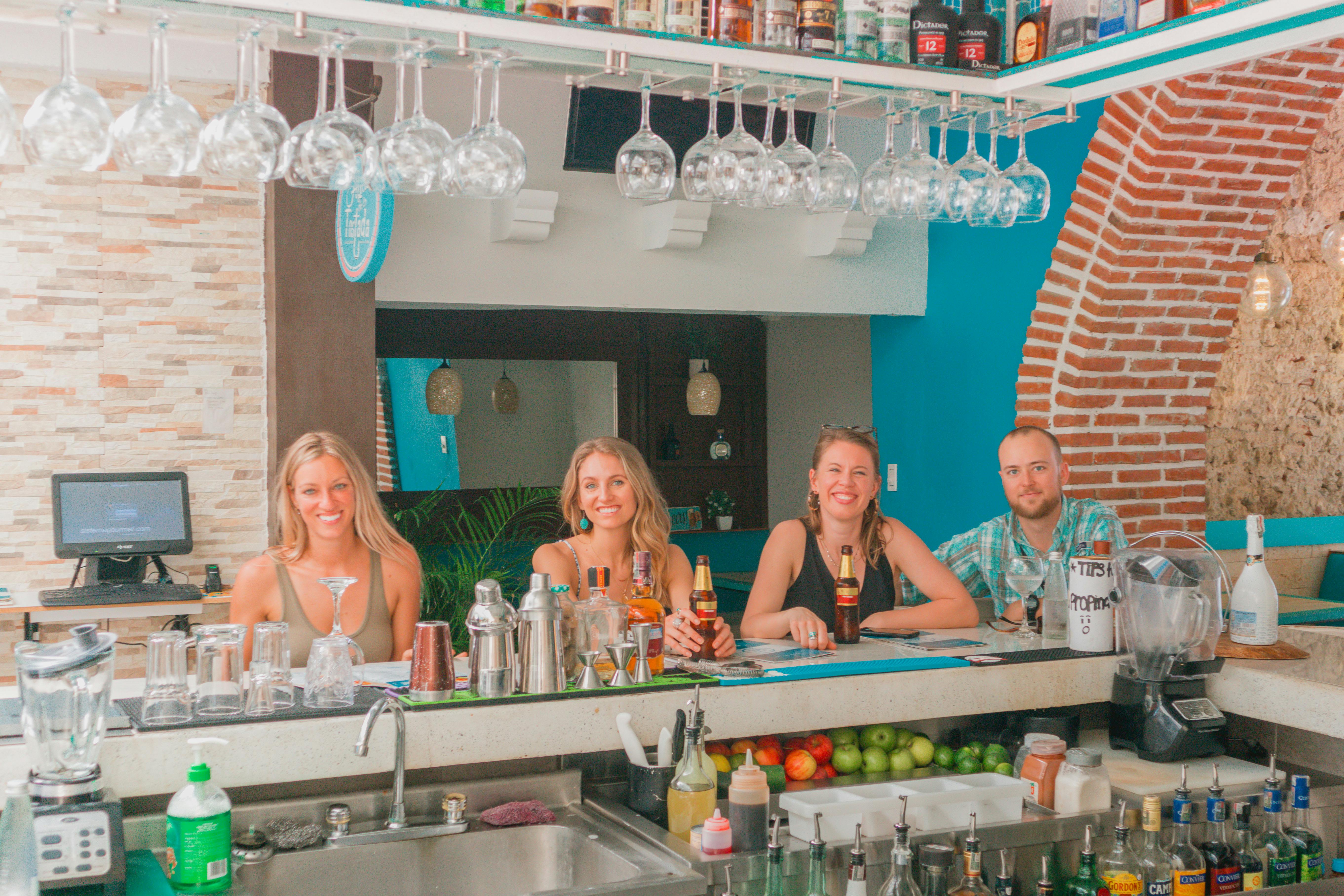 People Sitting at the Bar Counter Drinking Bottles Beverages · Free ...