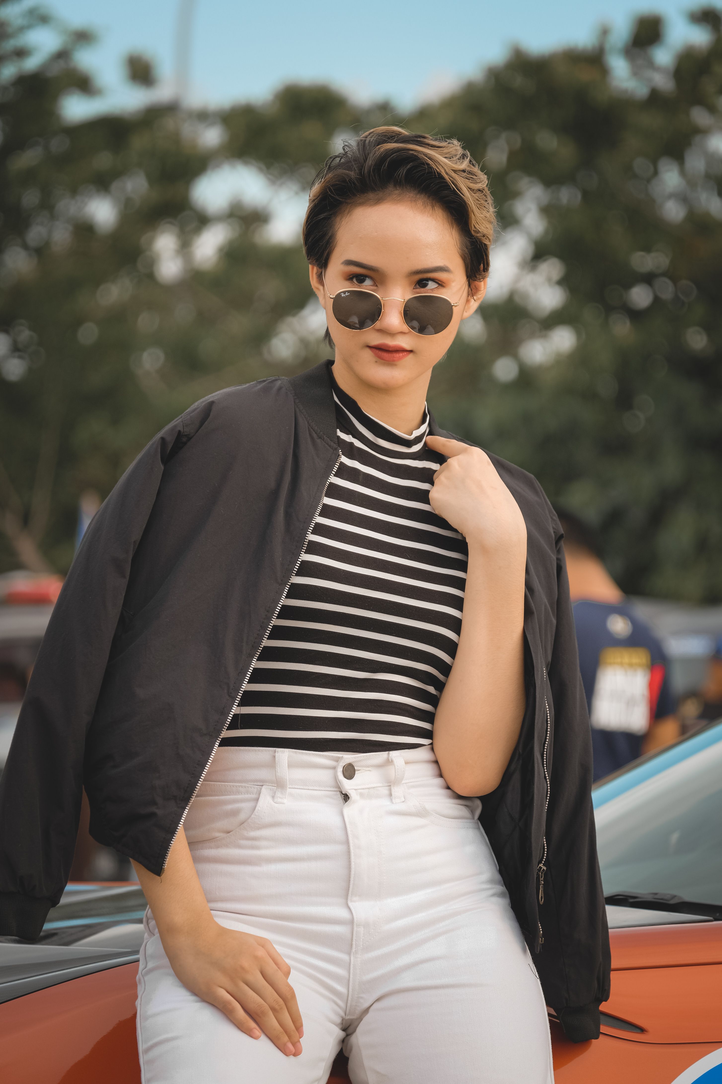 Jeans, Camera, Sunglasses and Shoes · Free Stock Photo