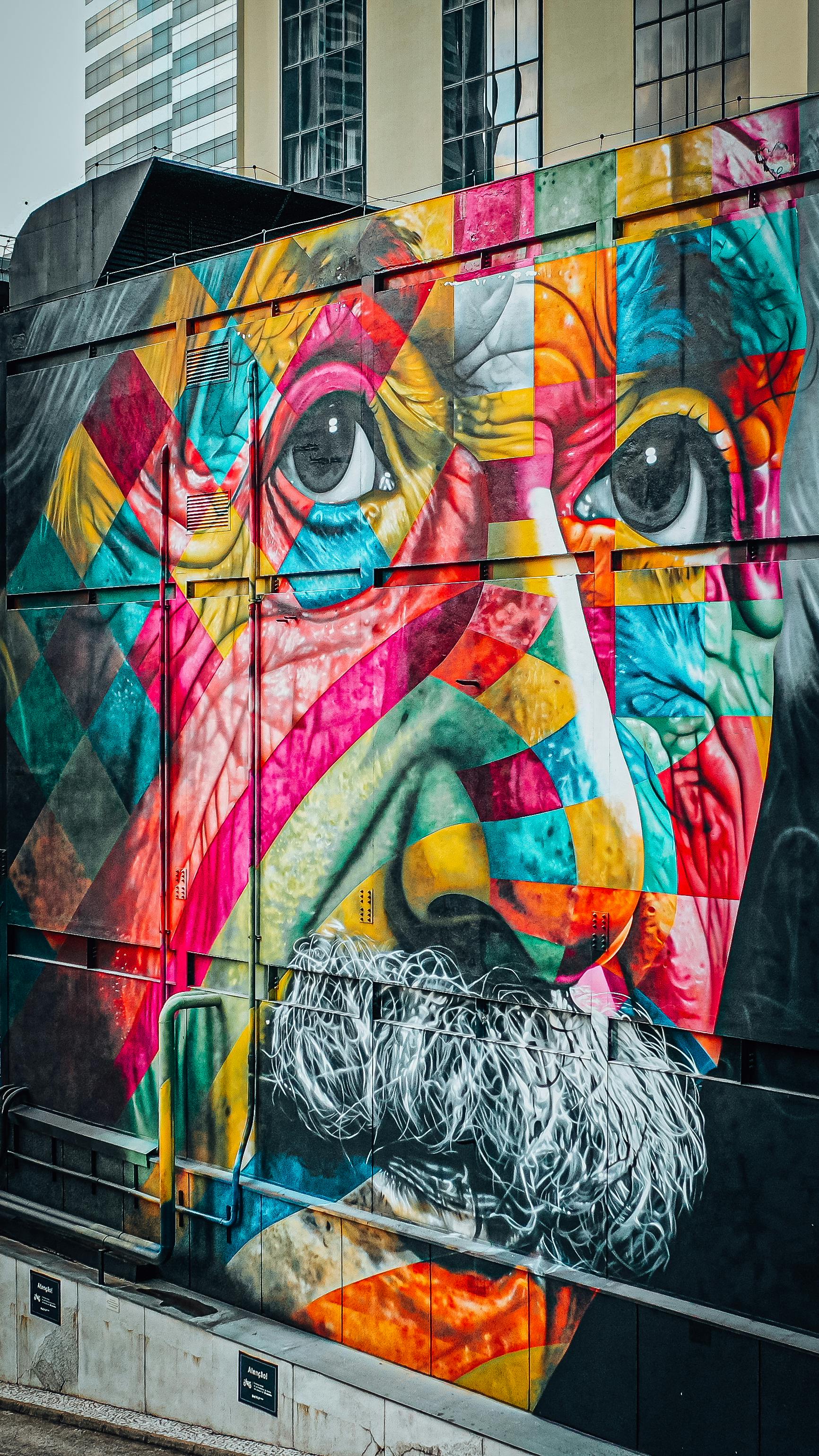 House facade with bright graffiti wall in town · Free Stock Photo